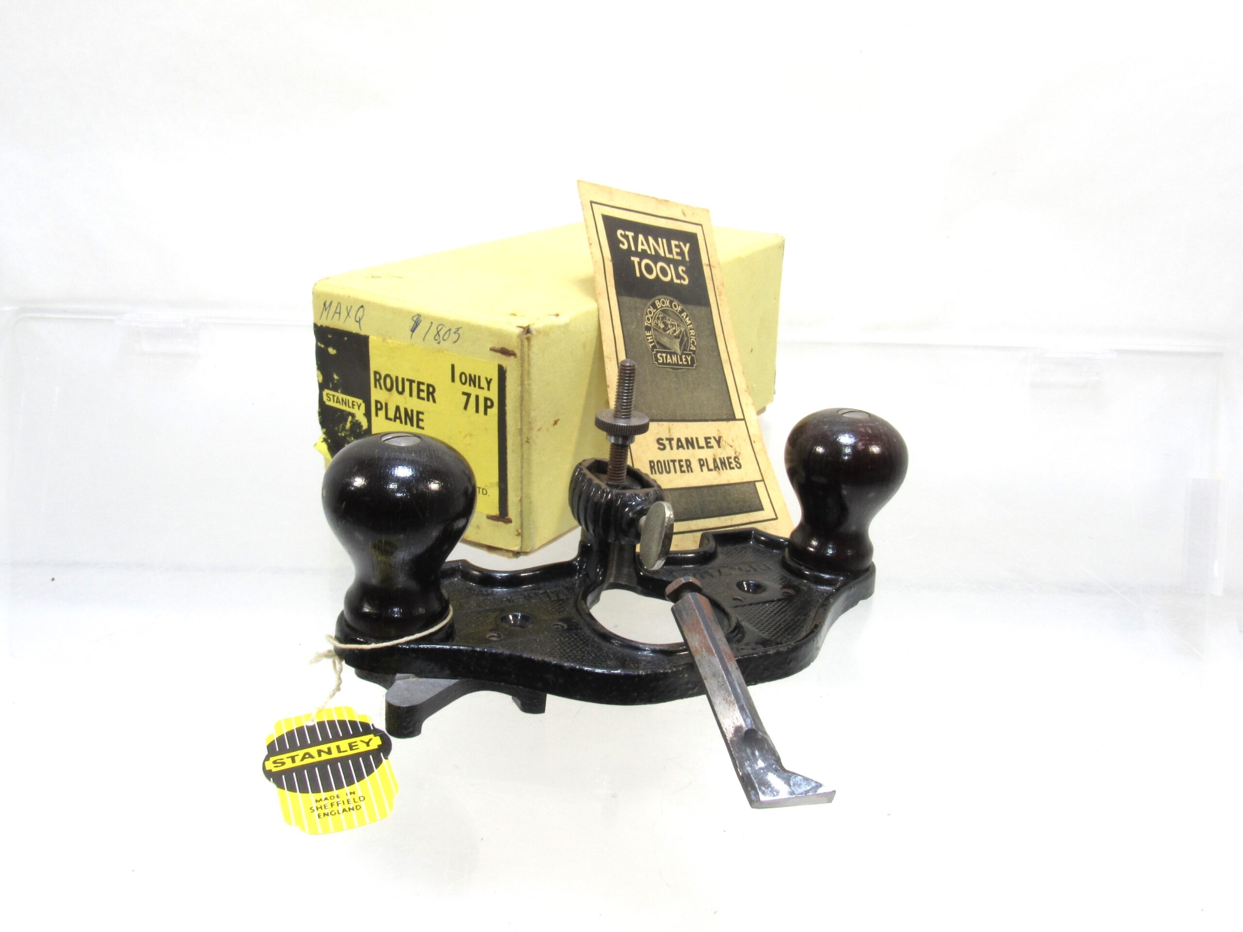 MINTY IN BOX STANLEY # 71 1/2 ROUTER PLANE - Michael Rouillard Antique ...
