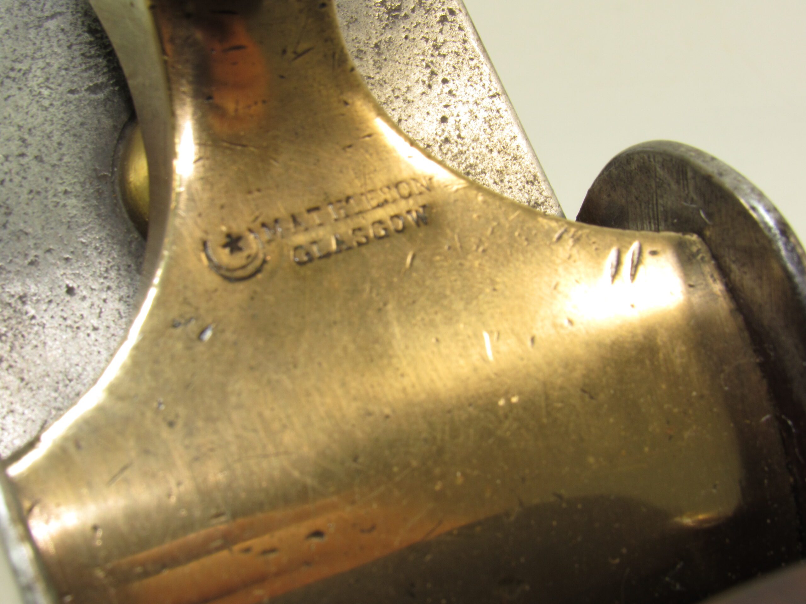 Extra Nice Mathieson # 844 Infill Smooth Plane Dovetailed Steel Sole ...