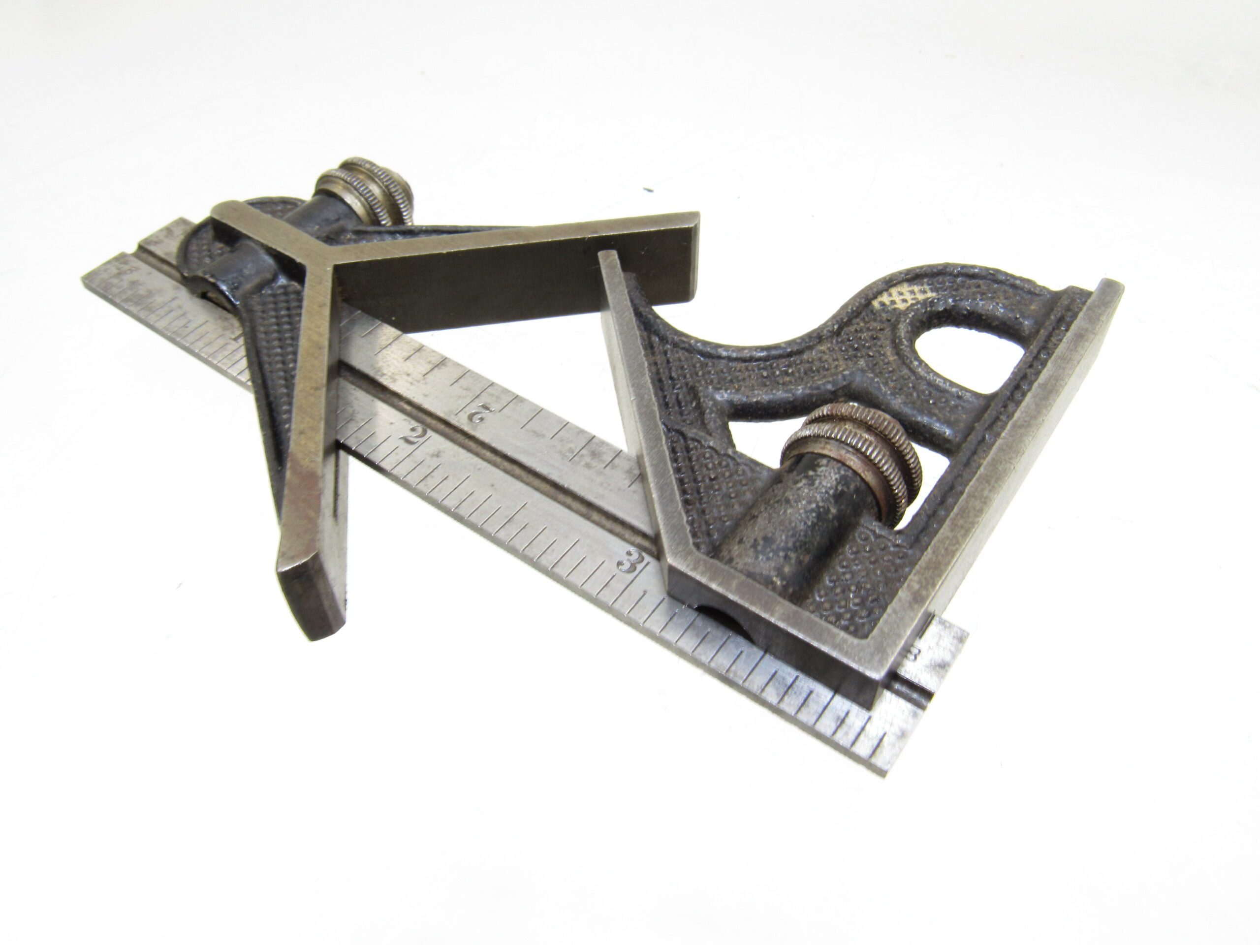 Awesome The L.S Starrett Co Athol Mass 3 Piece 4" Combination Square ...