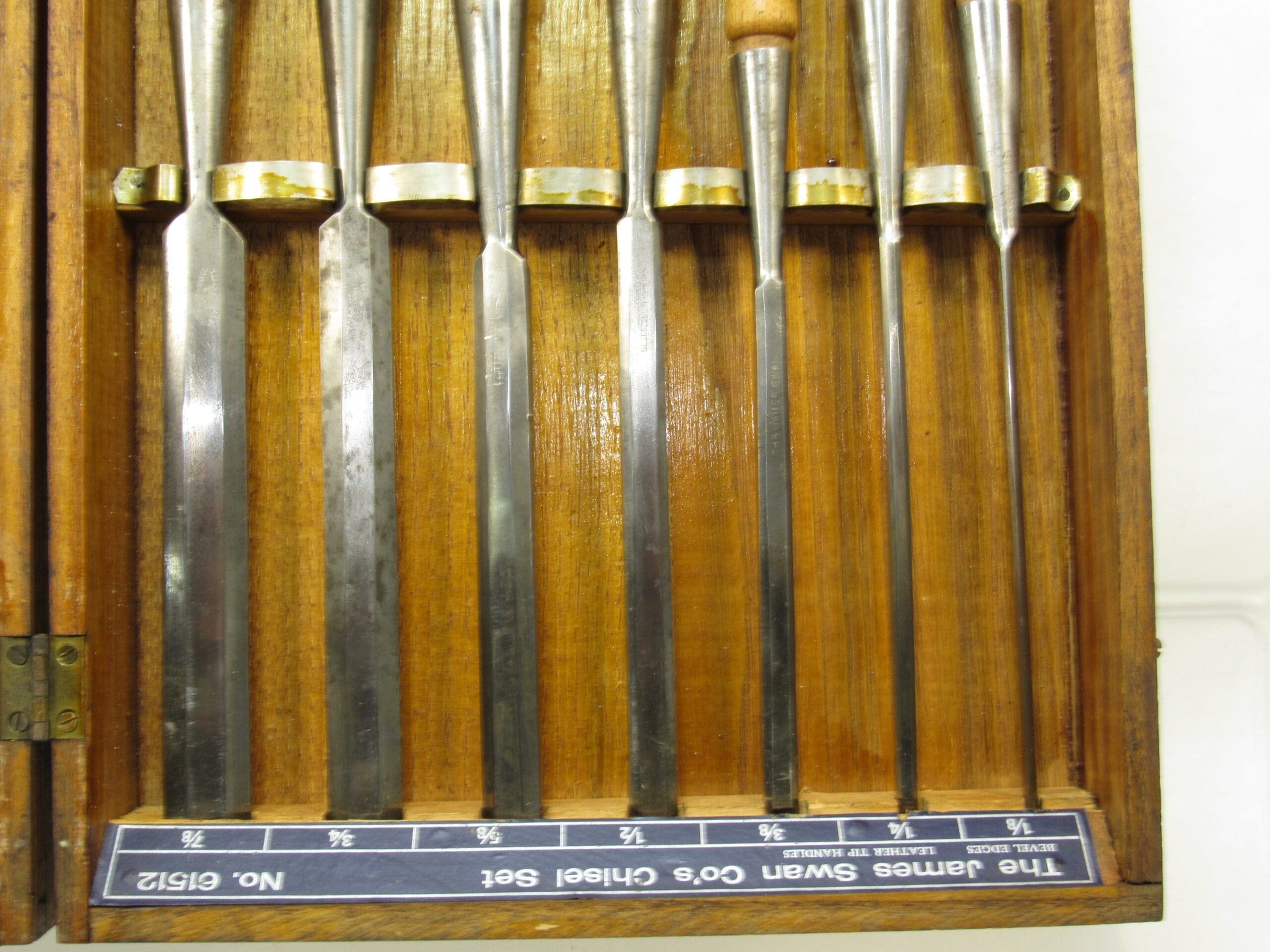 Awesome Full Set Of 12 James Swan Socket Firmer Chisels In Original Box ...