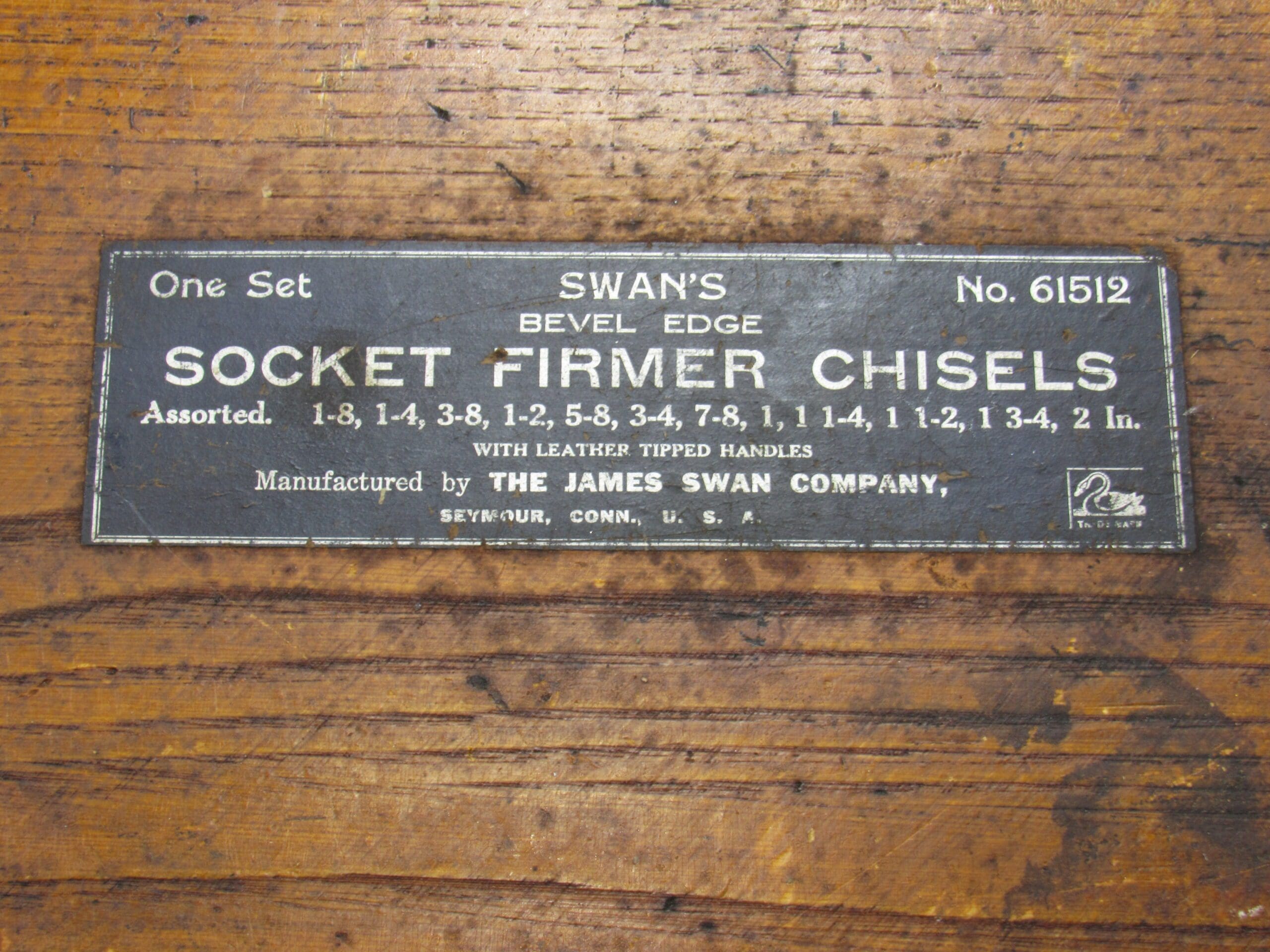 Awesome Full Set Of 12 James Swan Socket Firmer Chisels In Original Box ...