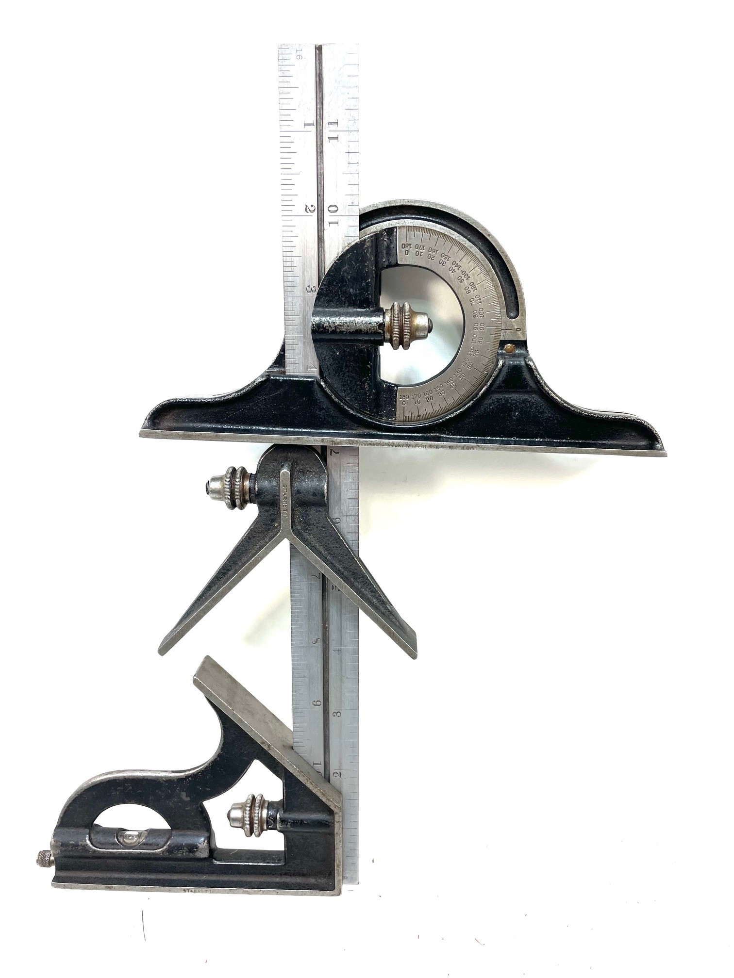 Awesome The L.S Starrett Co Athol Mass 4 Piece Combination Square Set ...