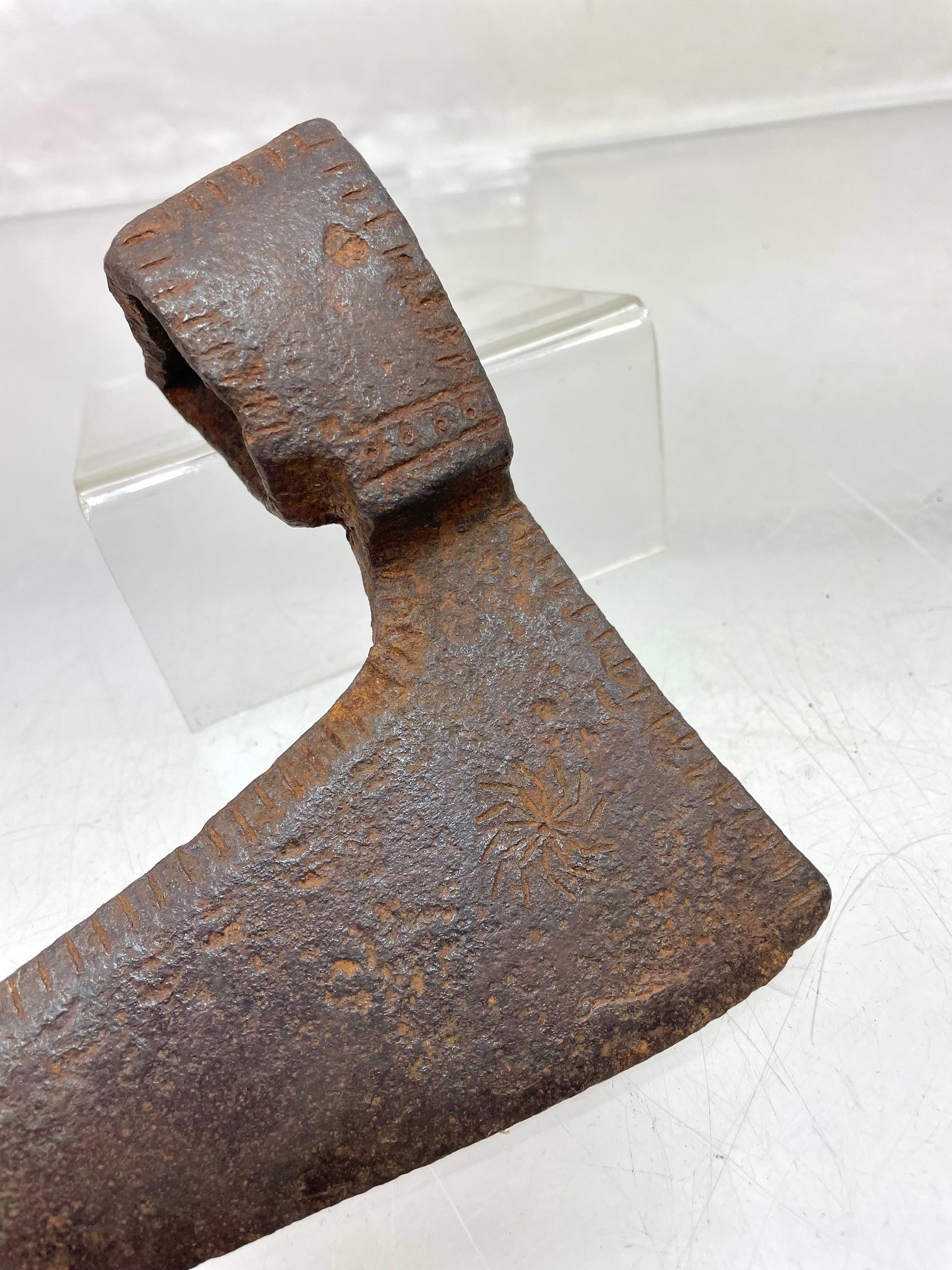 Awesome Example 18Th - 17Th Century Small Decorated Side Axe - Michael ...