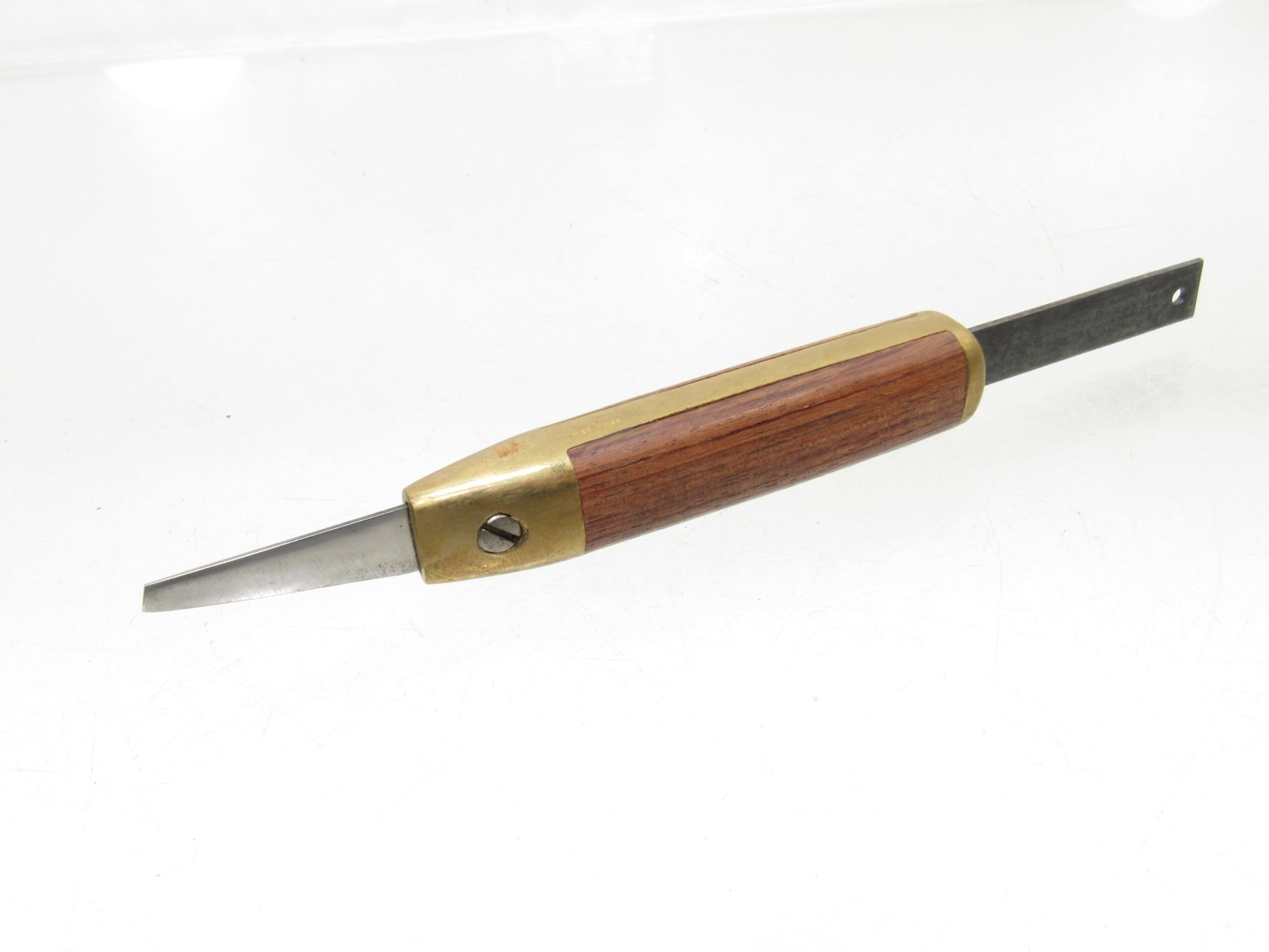 Vintage R Murphy Ayer Mass Exotic Hardwood Handled Wood Carving ...