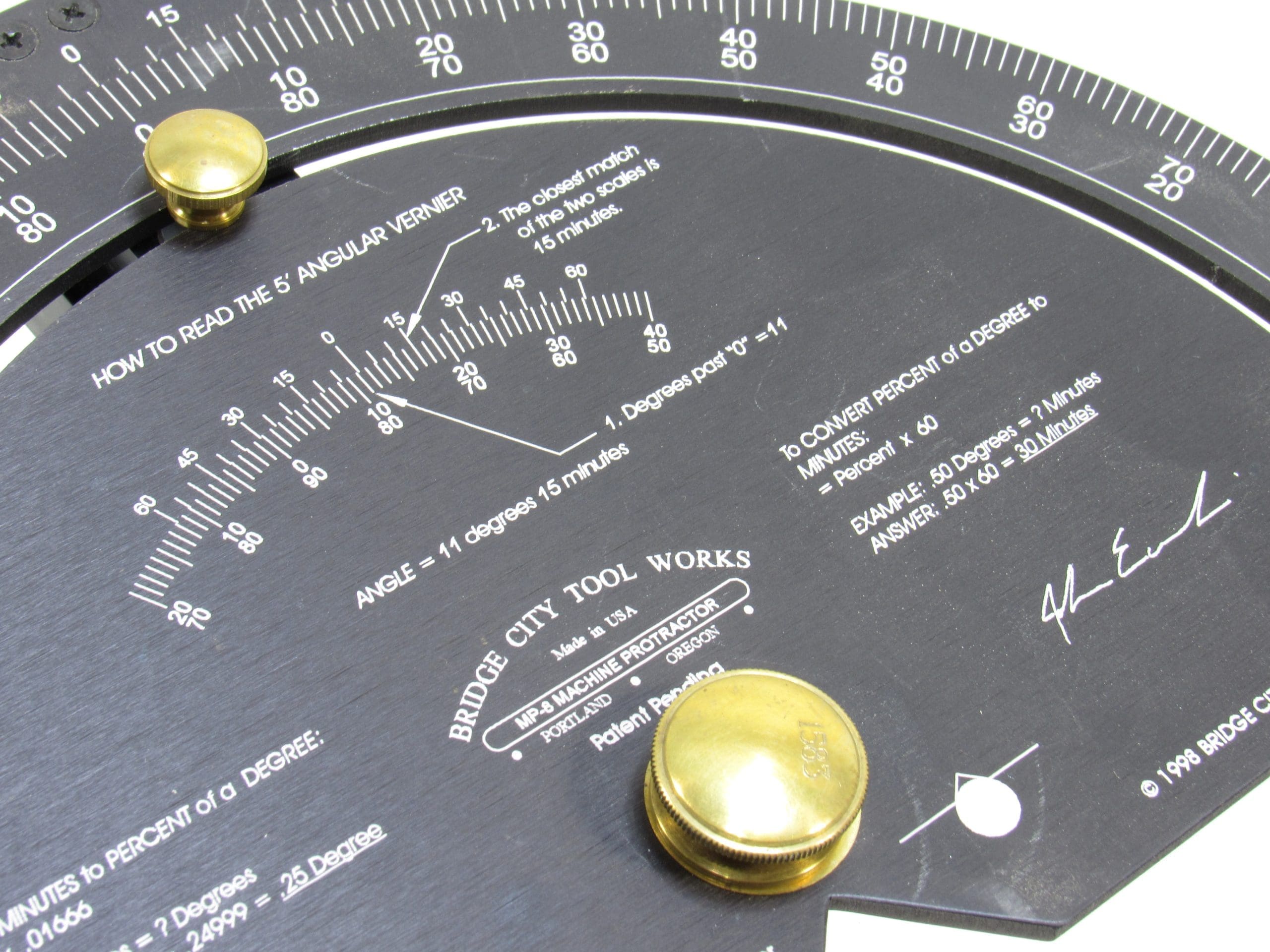 Mint Unused Box Bridge City Tool MP-8 Machine Protractor Limited ...