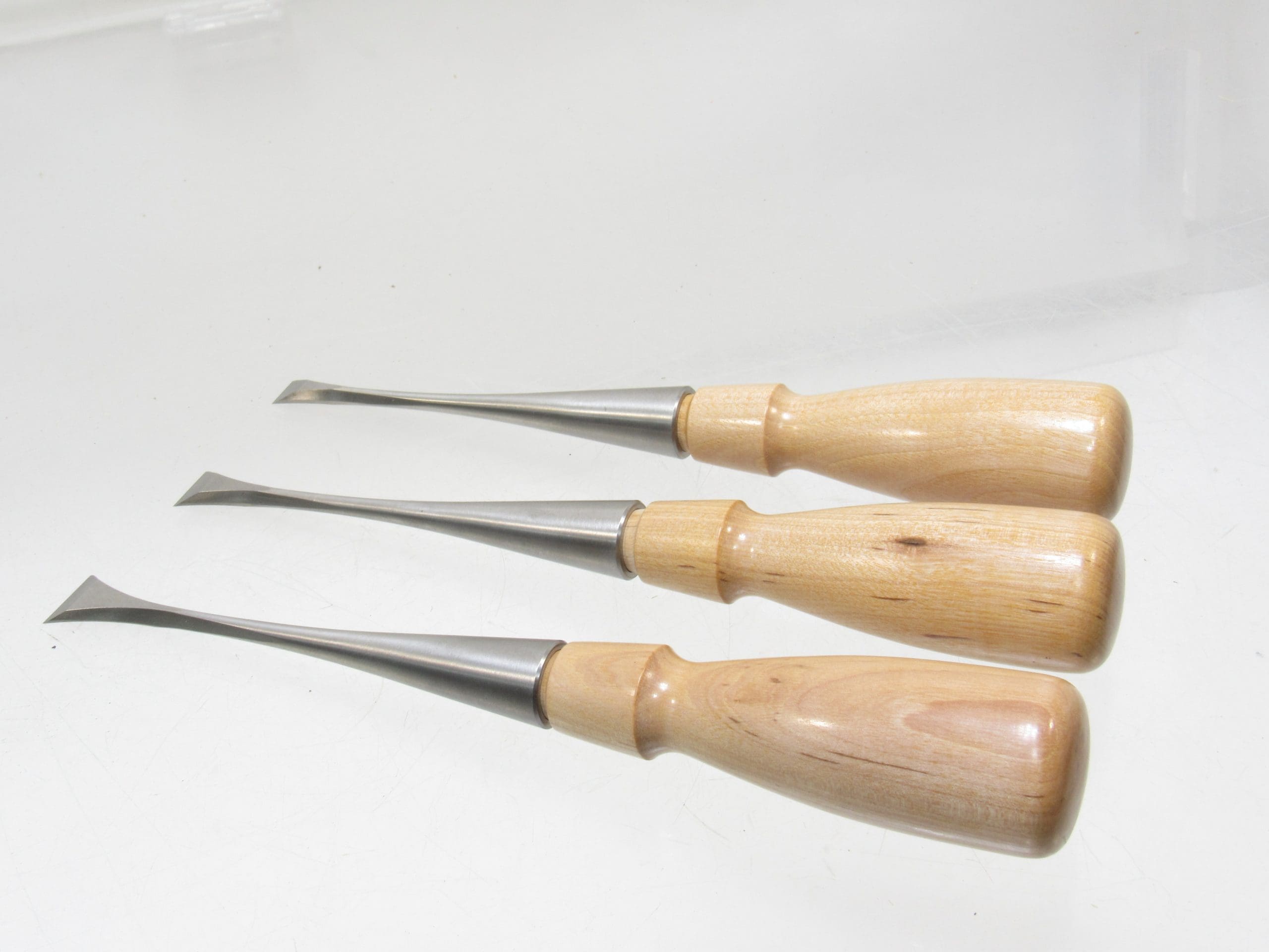 Minty Set Of 3 Lie Nielsen Fishtail Chisels 5/8" 1/2" 3/8" - Michael ...