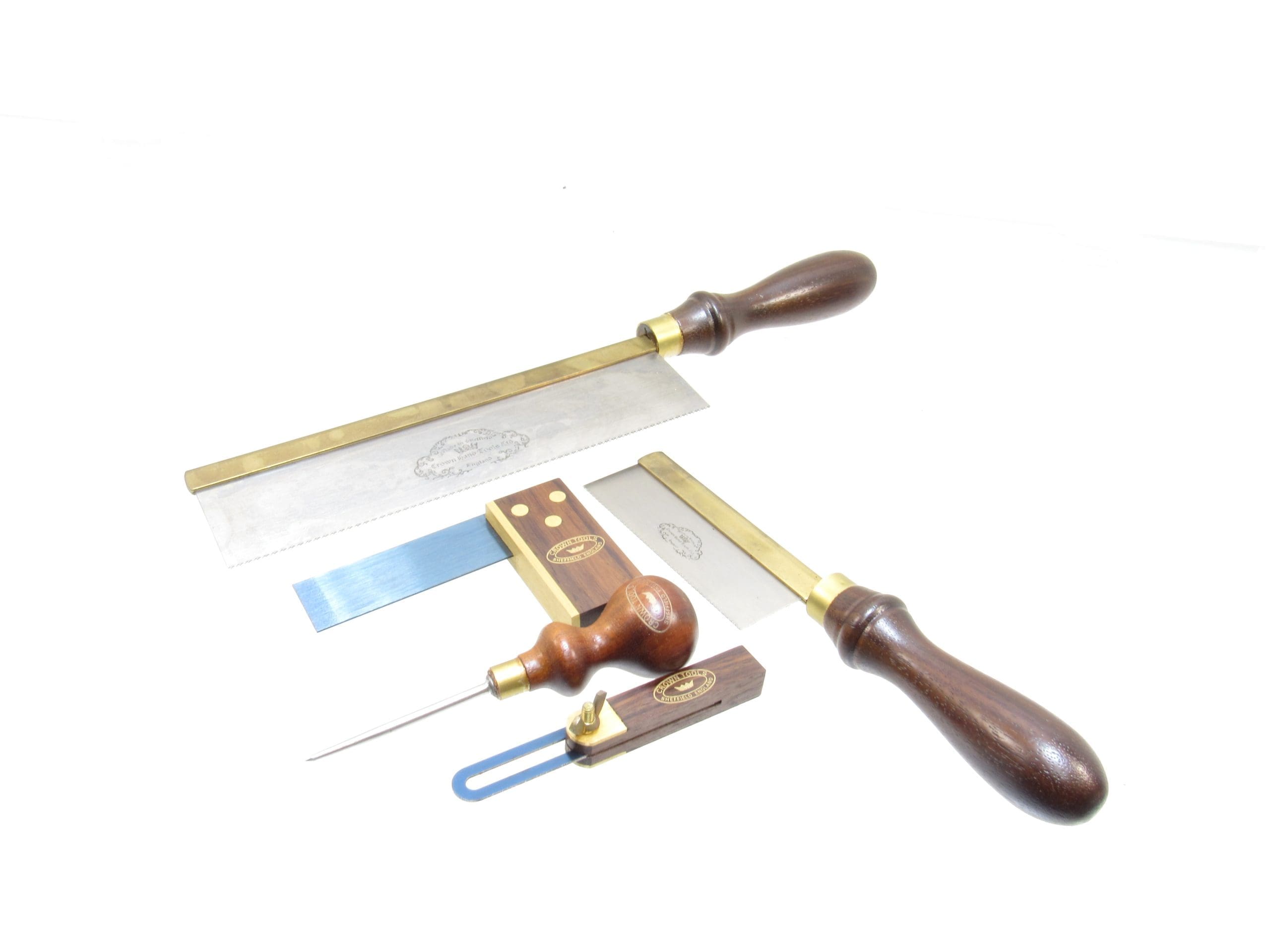 Minty Set Of 5 Rosewood Crown Tool Tools In Packages . Bevel, Awl ...