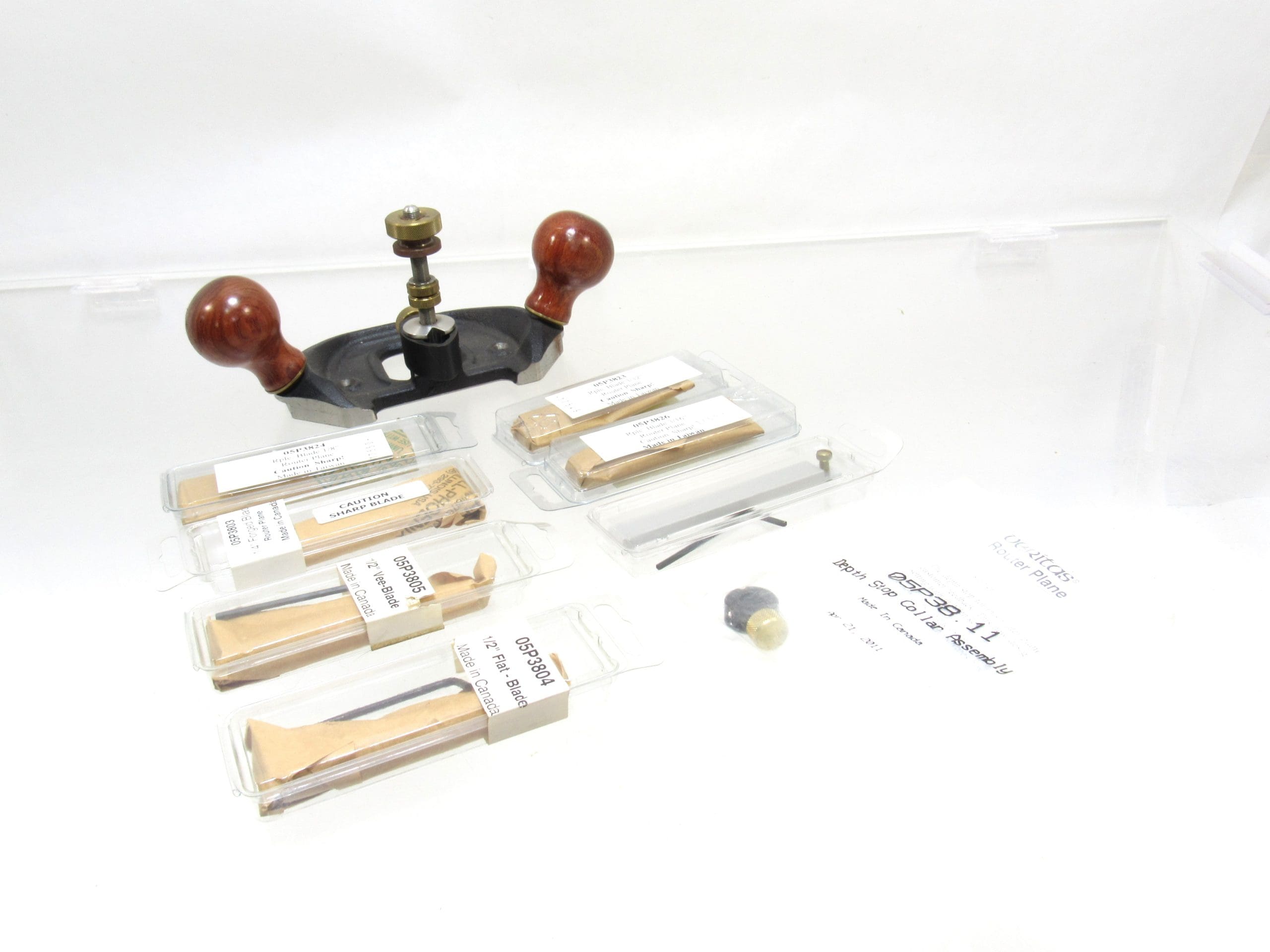 Minty Appears Unused Veritas Large Router Plane With 6 Cutters And ...