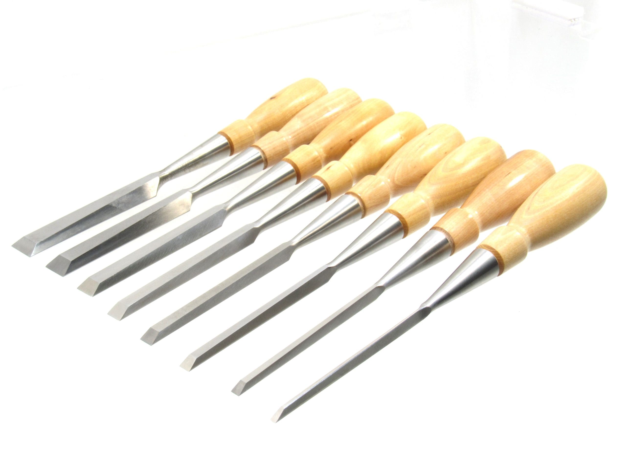 Unused Set Of 8 Lie Nielsen Bevel Edge Chisels 1/8 3/16 1/4 5/16 3/8 5/ ...