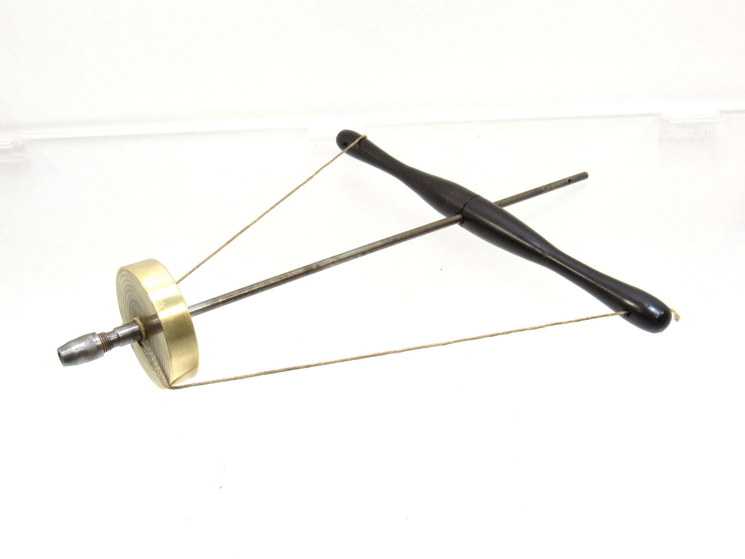Awesome Pump Drill With Brass Flywheel & Rosewood Cross Bar 14 1/2 ...