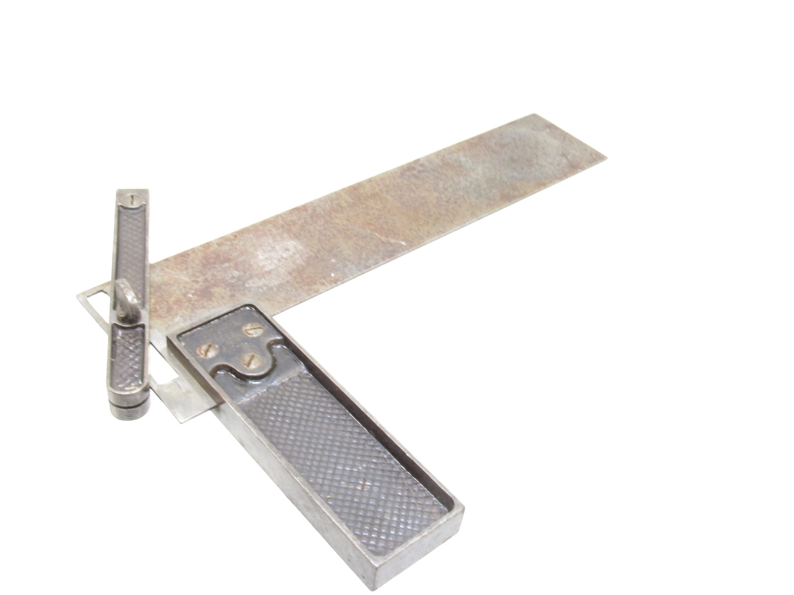 Rare Philo Fox 1888 patent combined 8" try square & adjustable sliding ...