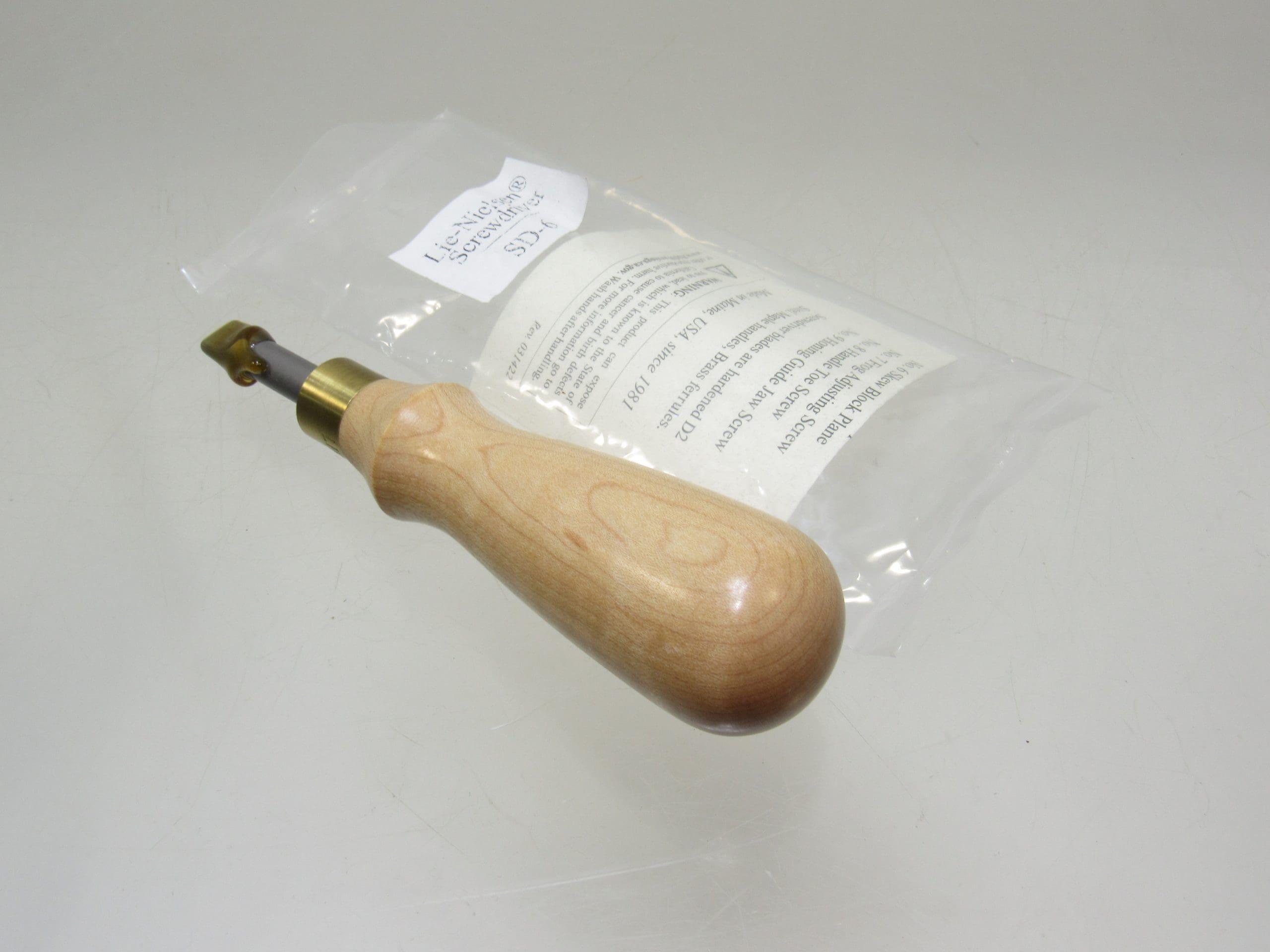 New Lie Nielsen SD-6 Skew Block Plane Screwdriver In Discontinued Maple ...