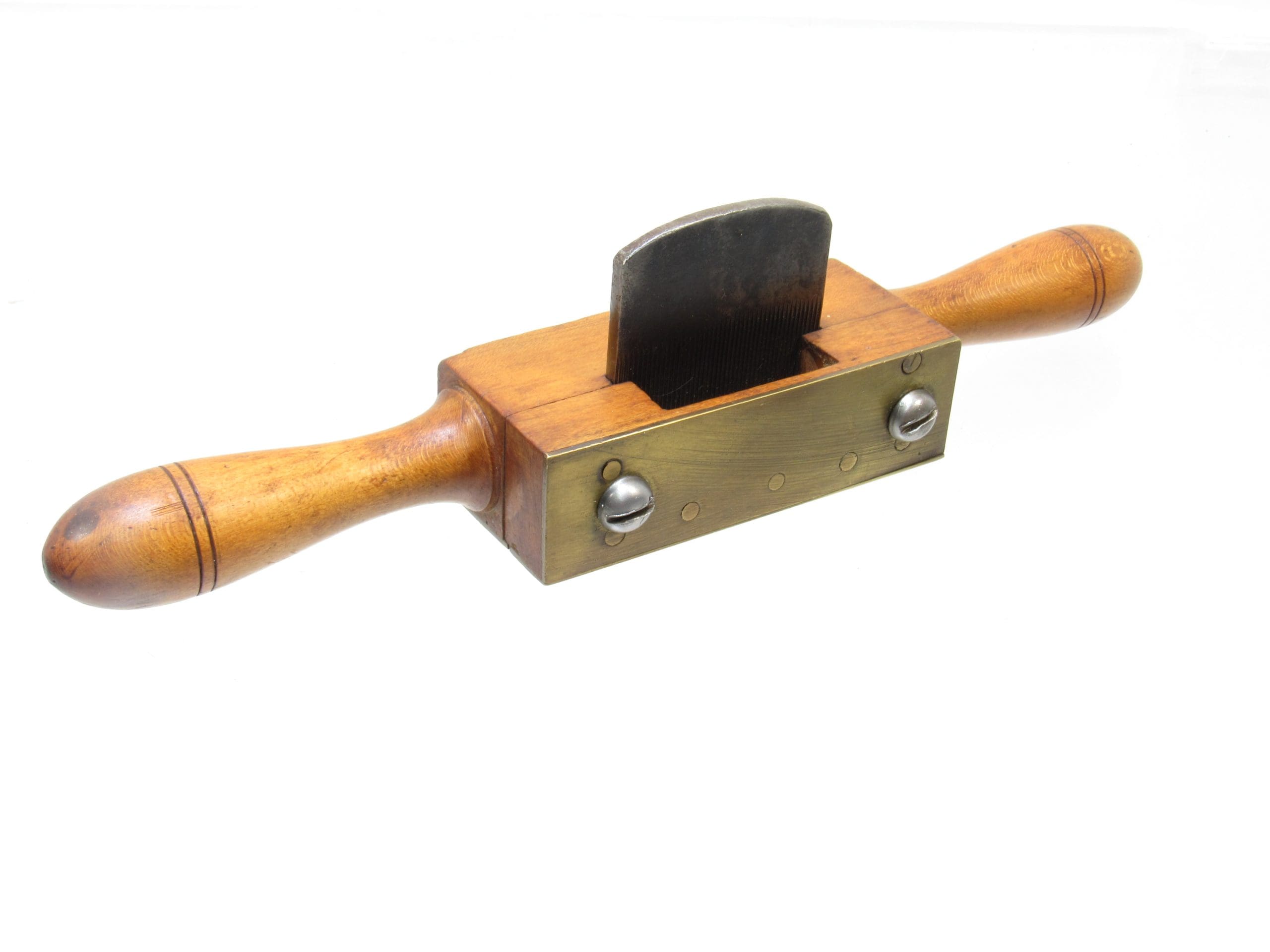 Great Split Frame Wood & Brass Scraper With 2" Toothing Iron 11" Long ...