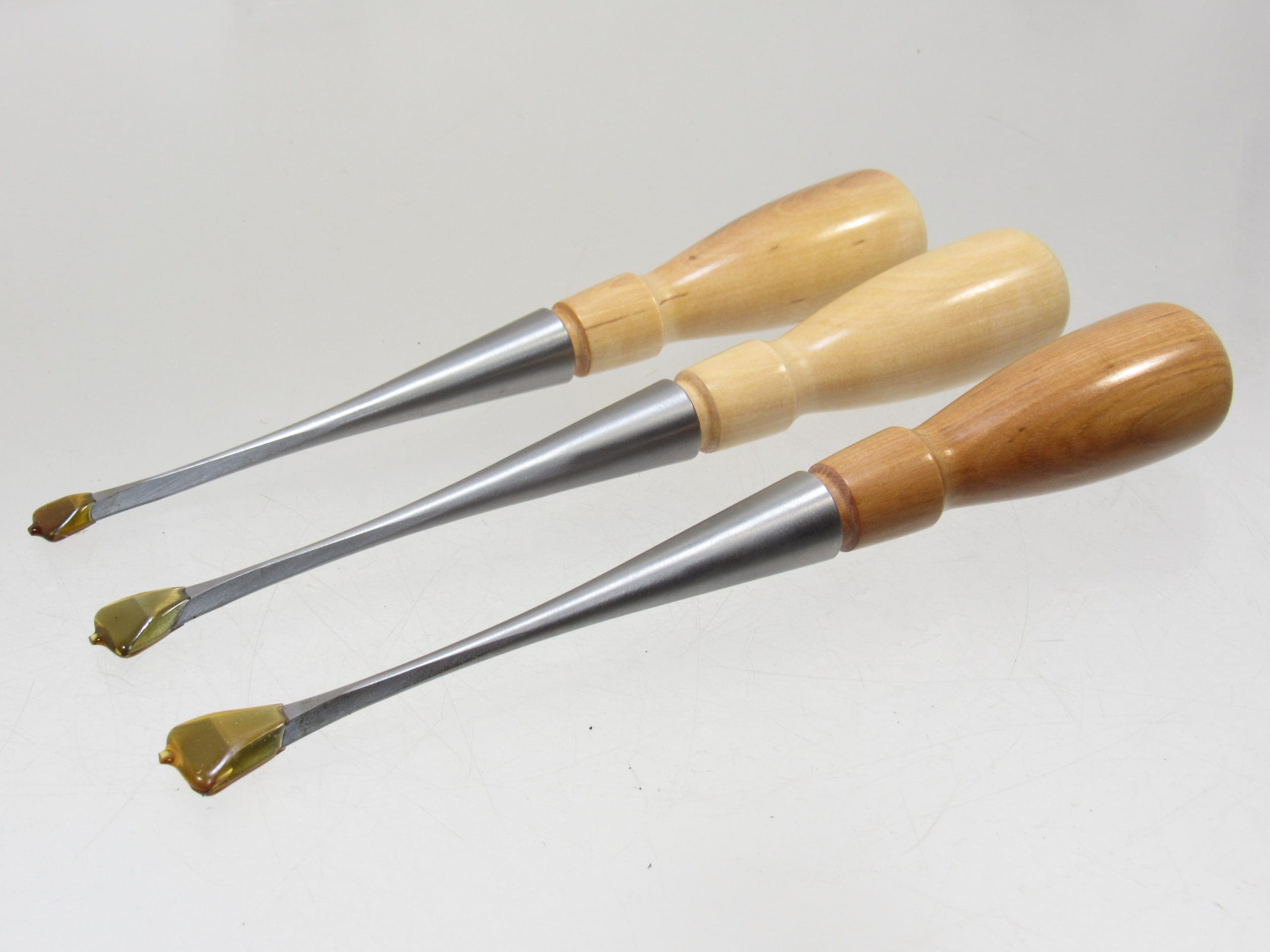 New Set Of 3 Lie Nielsen Fishtail Chisels 5/8" 1/2" 3/8" - Michael ...