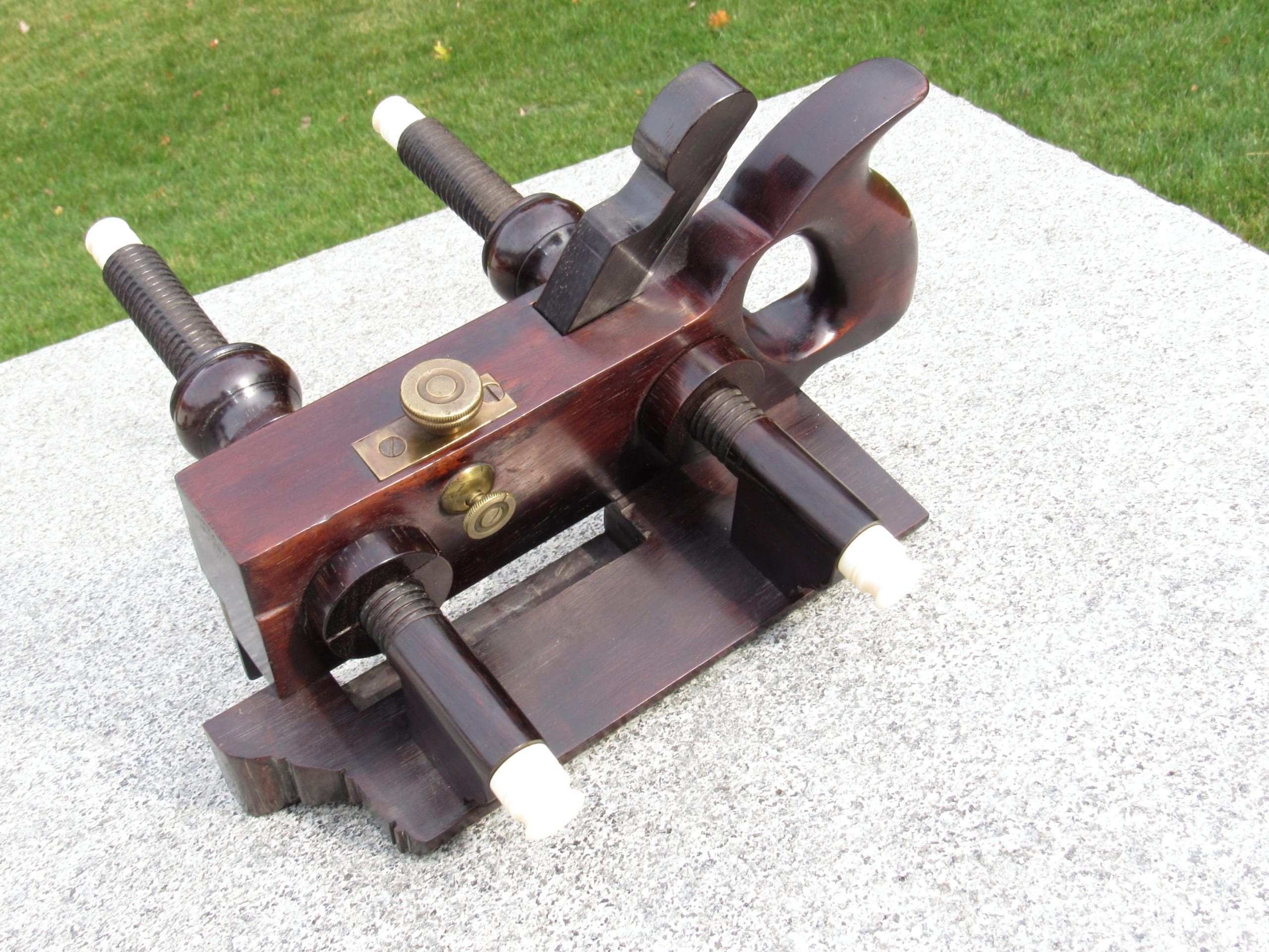 Awesome Rosewood Plow Plane With White Tips Marked Casey & Co Auburn NY ...