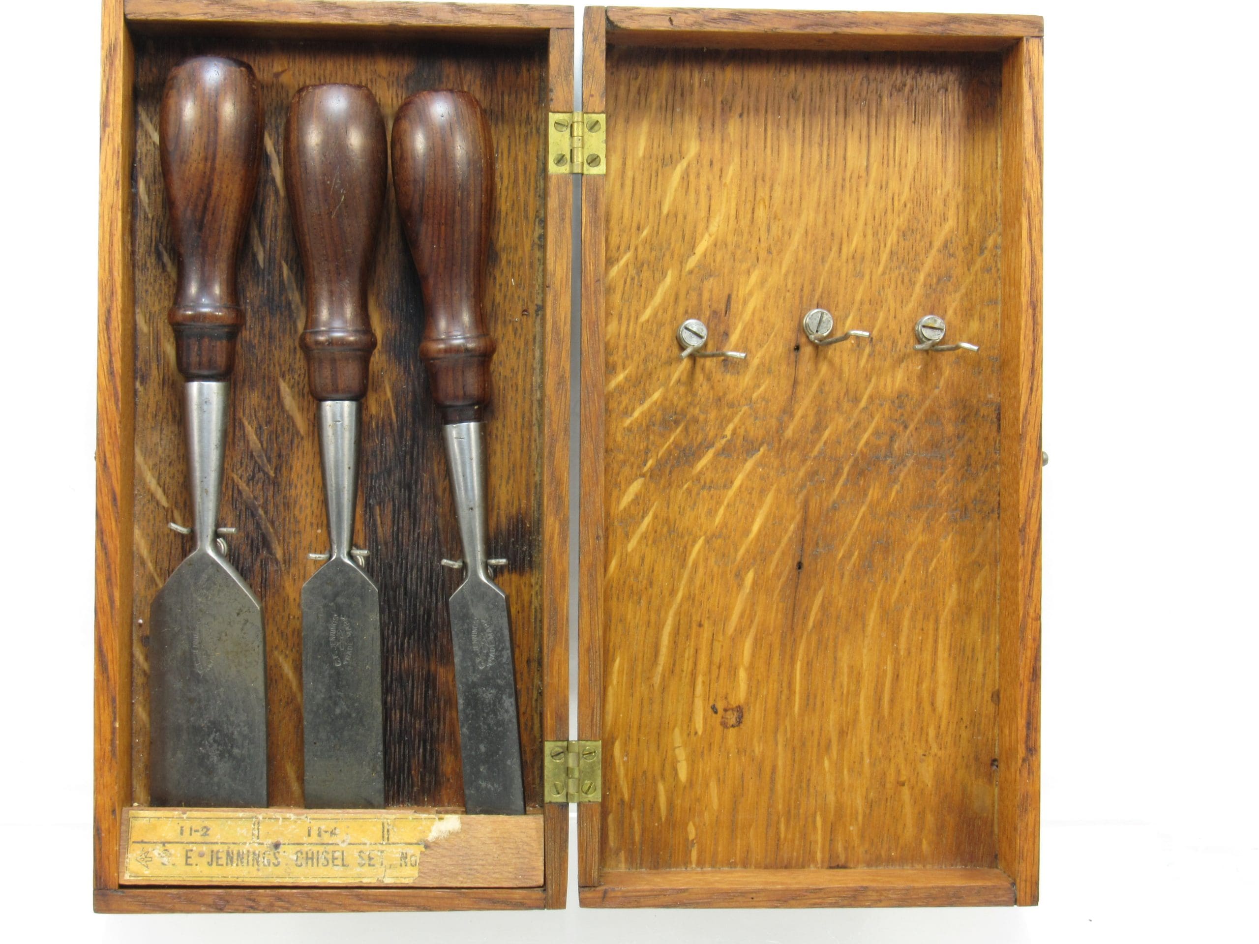 Superb Set Of 3 Rosewood Handle Chisels Marked C E Jennings New York ...