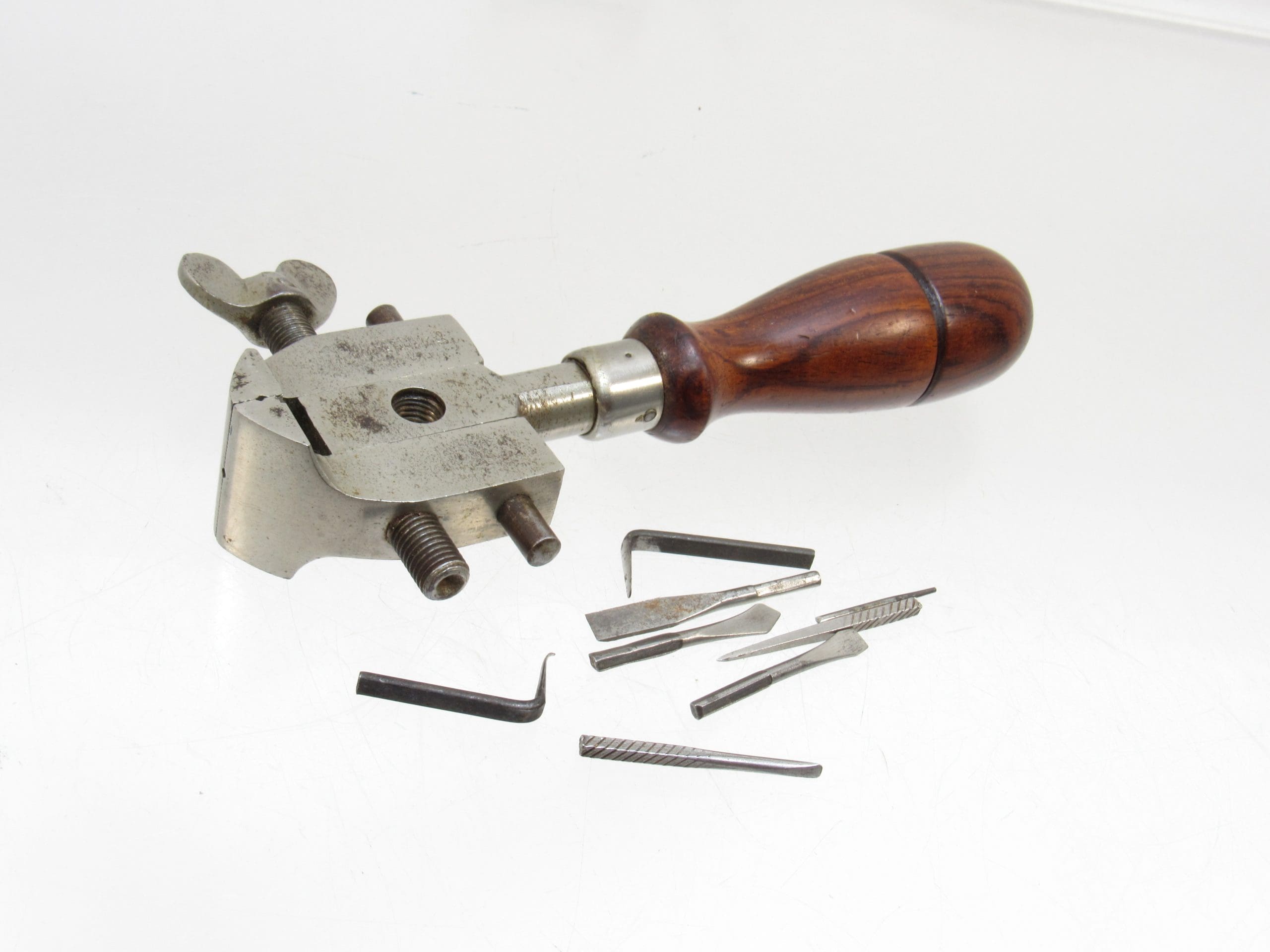 Exceptional Millers Falls # 1 Alford Patent Hand Vise With Tools Great ...
