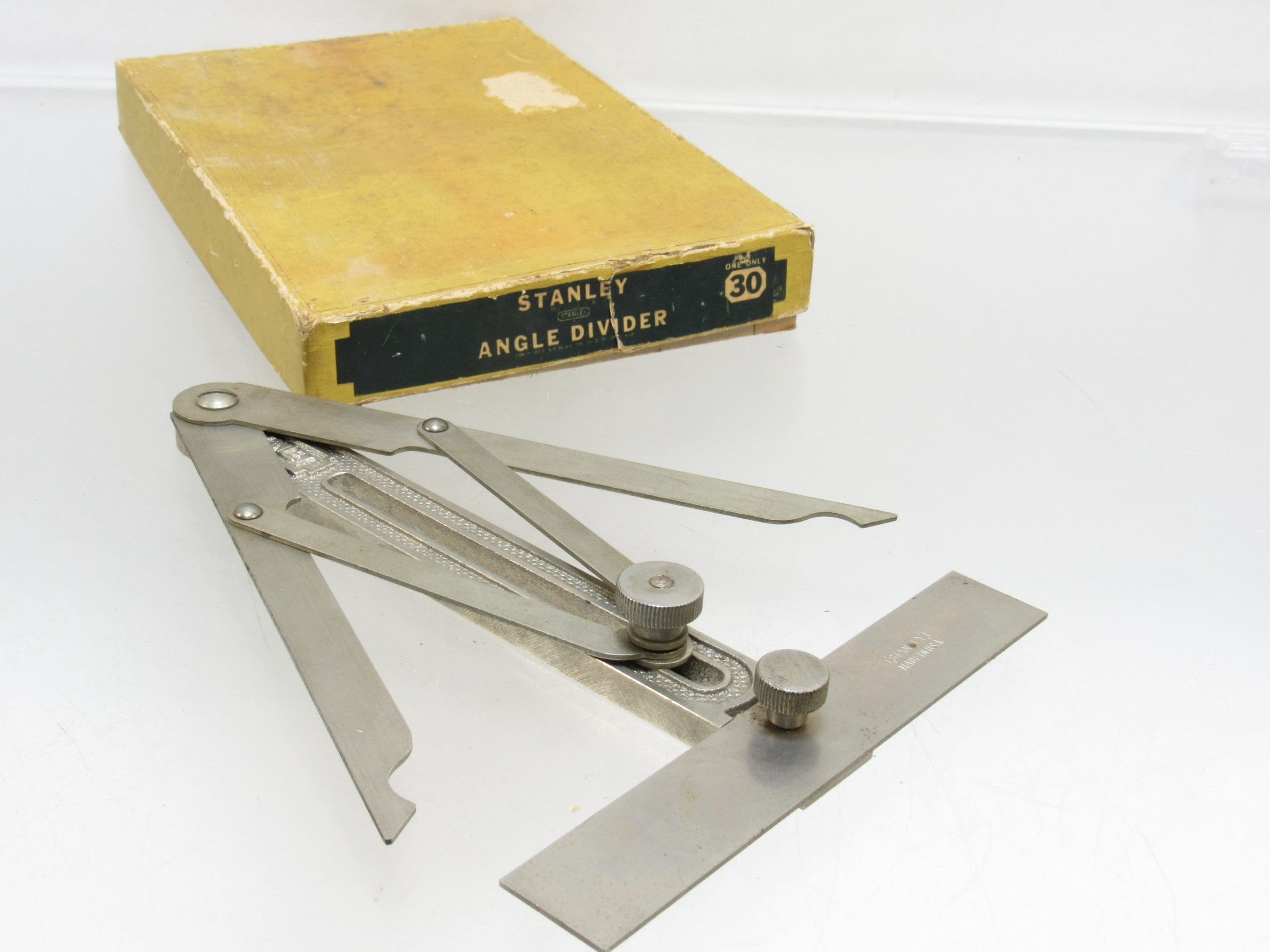 Mint In Box Stanley # 30 Angle Dividers - Michael Rouillard Antique Tools