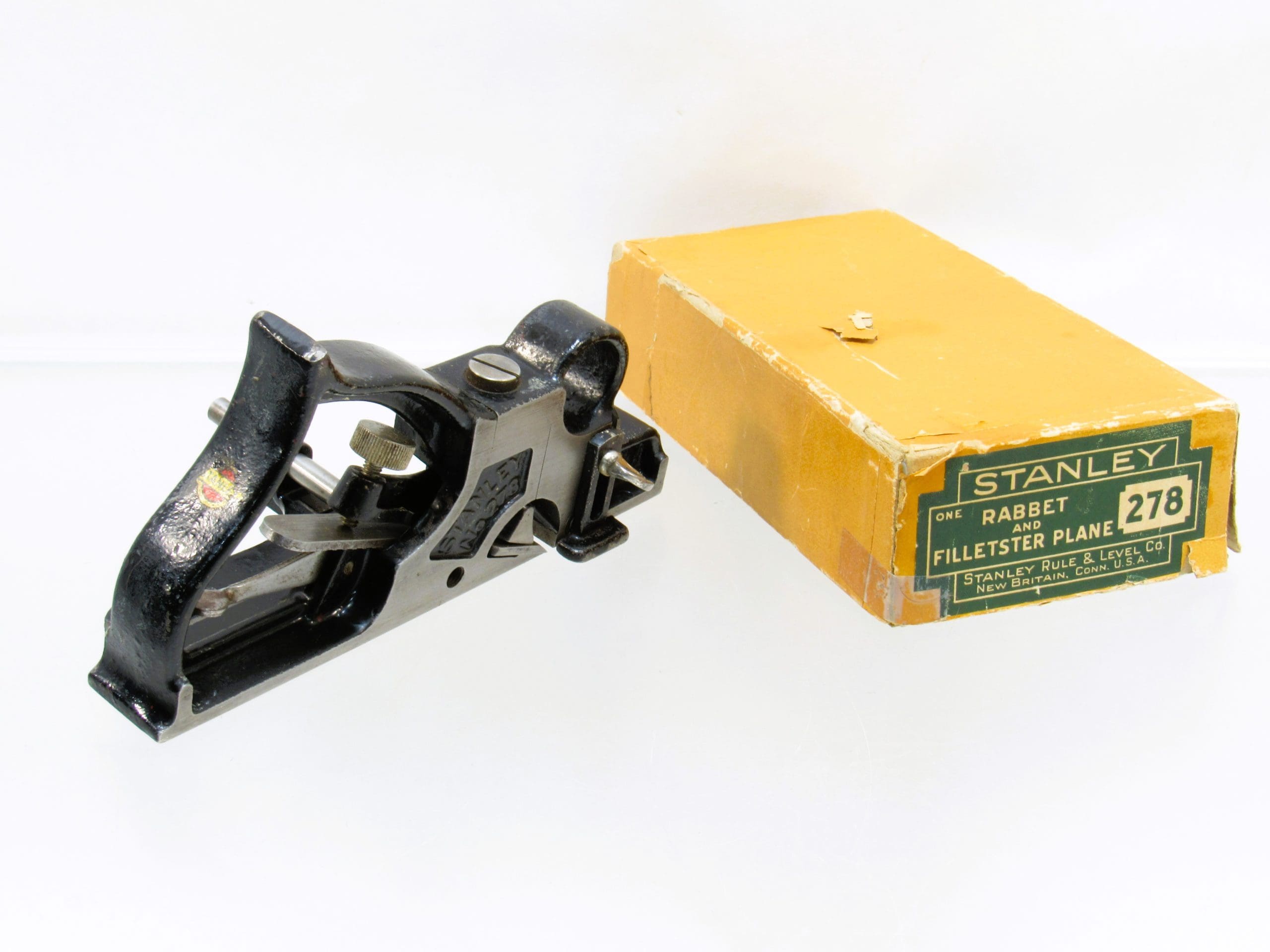 Fine In Box Stanley # 278 Rabbet & Filletster Plane With Label ...