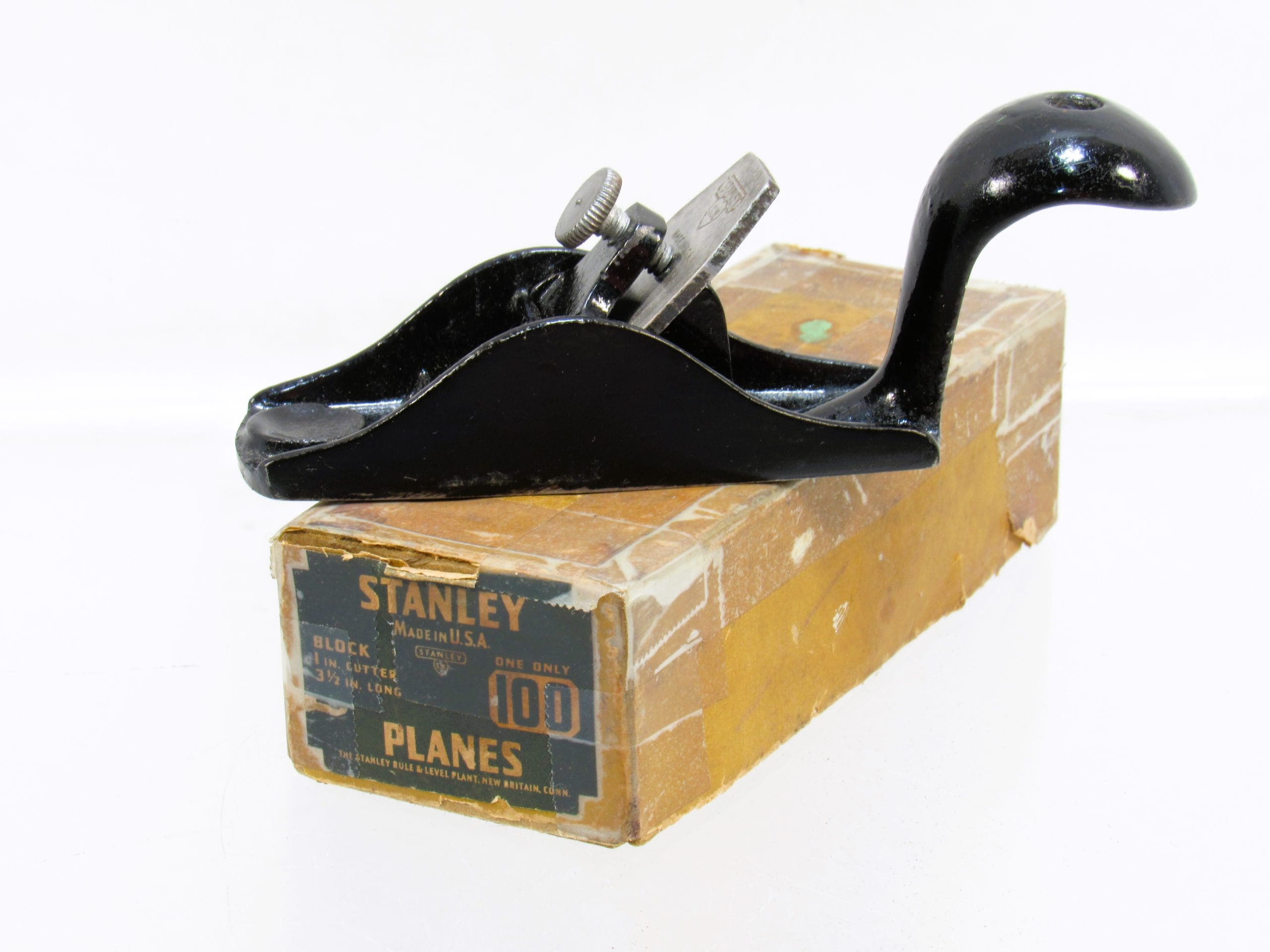 Extra Fine Stanley # 100 Tail Handled Block Plane Plane In Original Box ...