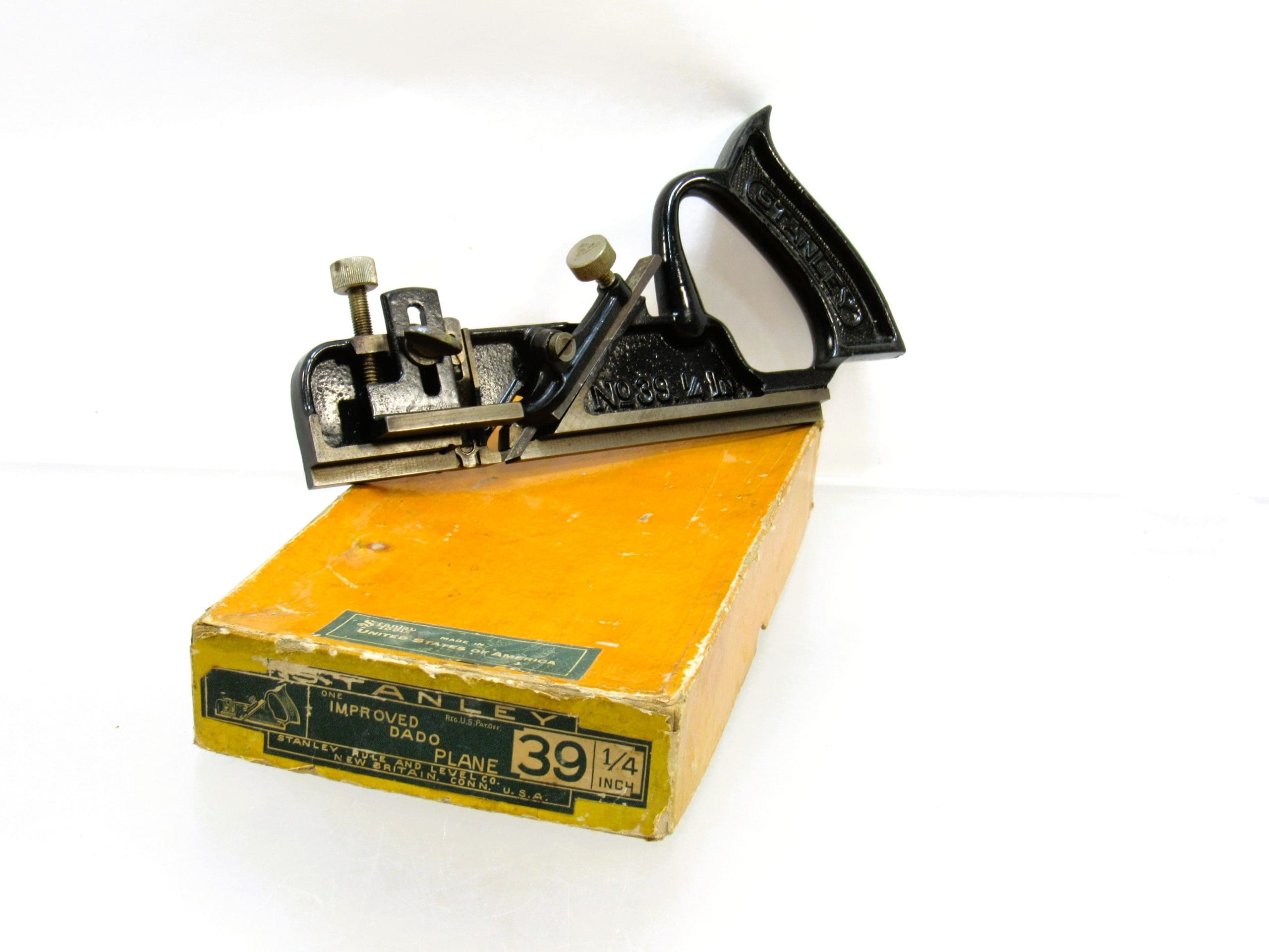 Extra Fine Stanley # 39 1/4" Dado Plane Complete In Original Picture ...