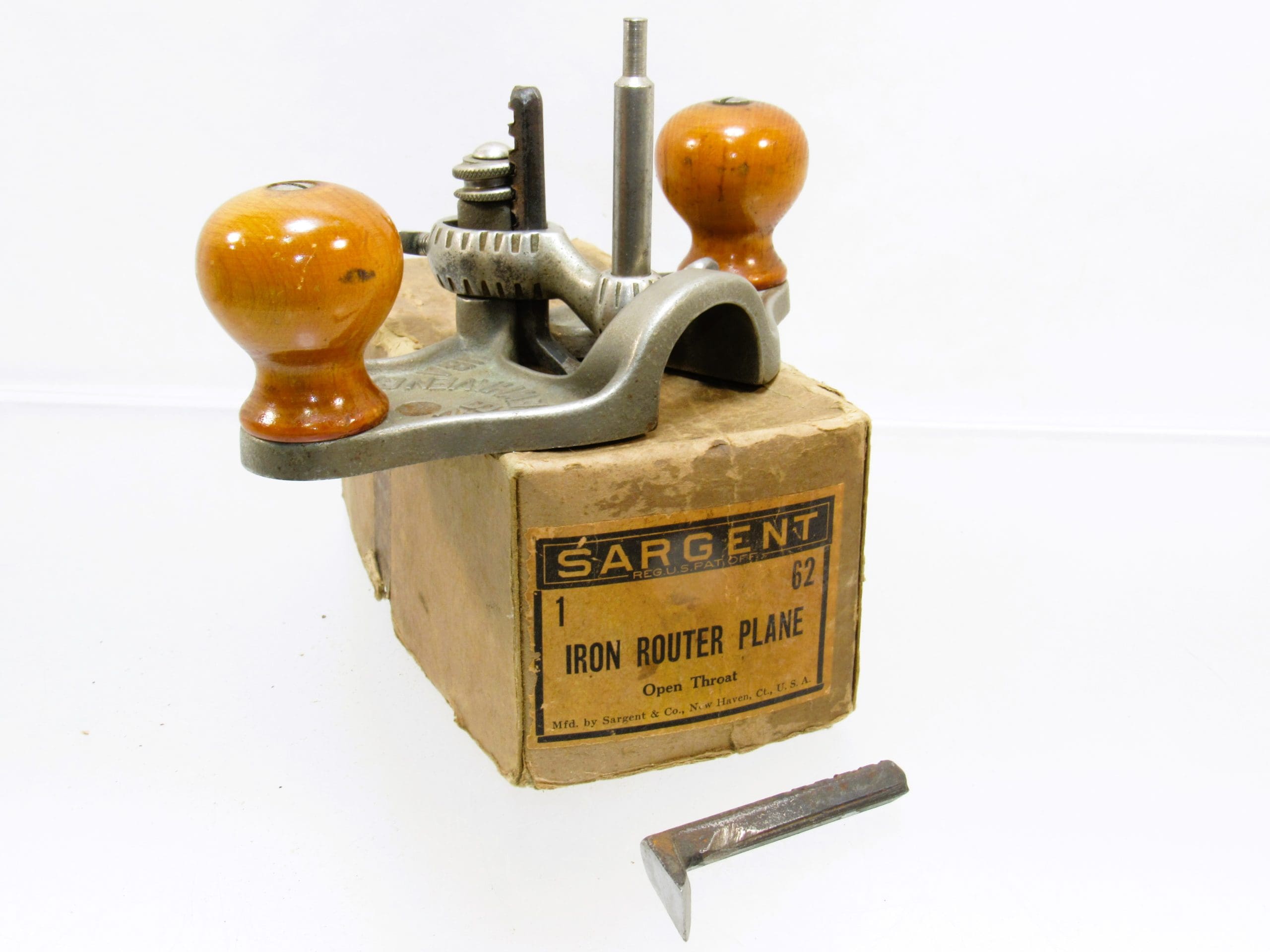 Superb Sargent # 62 Open Throat Router Plane In Original Box - Michael ...