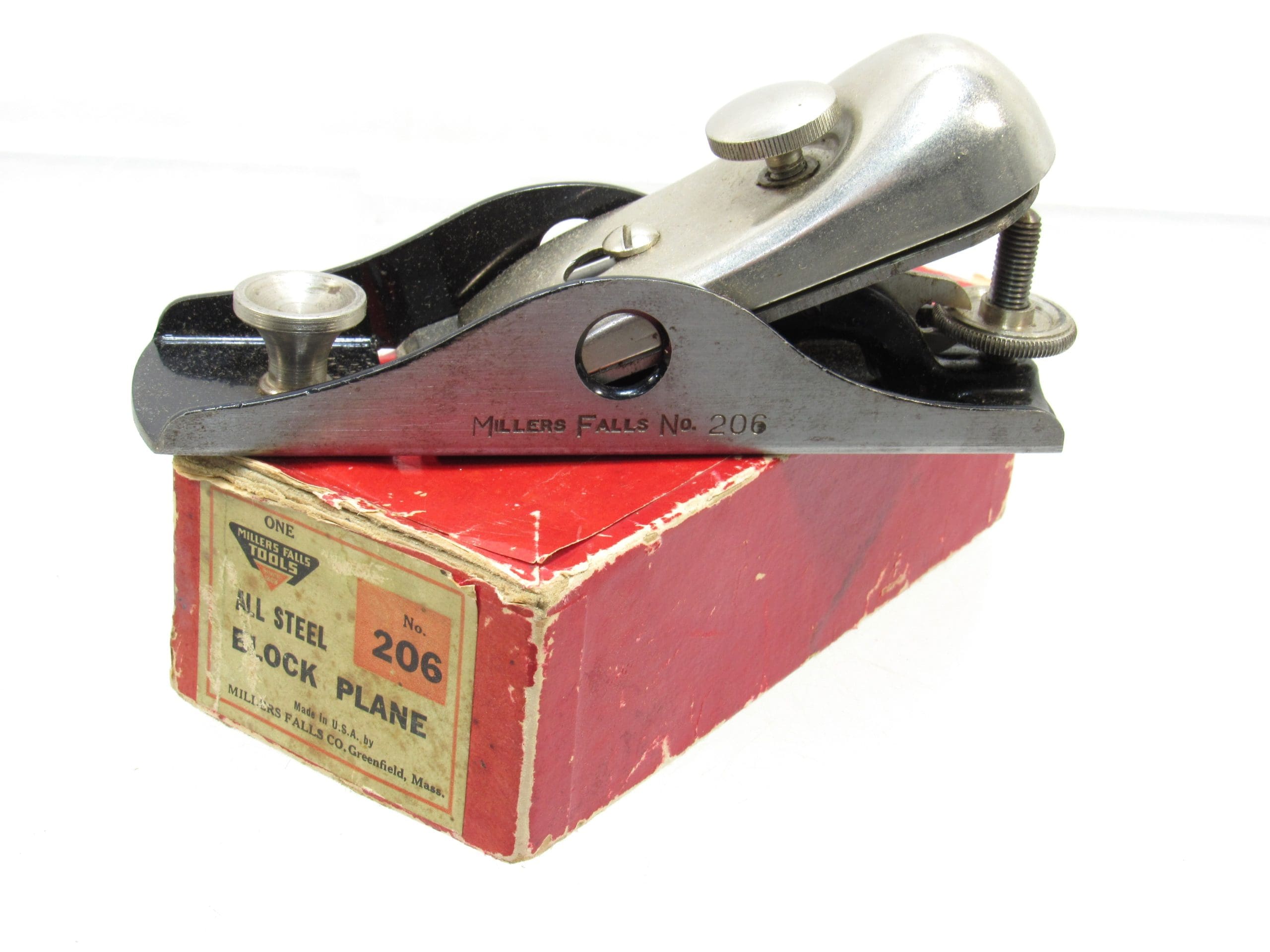 Superb Millers Falls # 206 Unbreakable All Steel Block Plane In ...