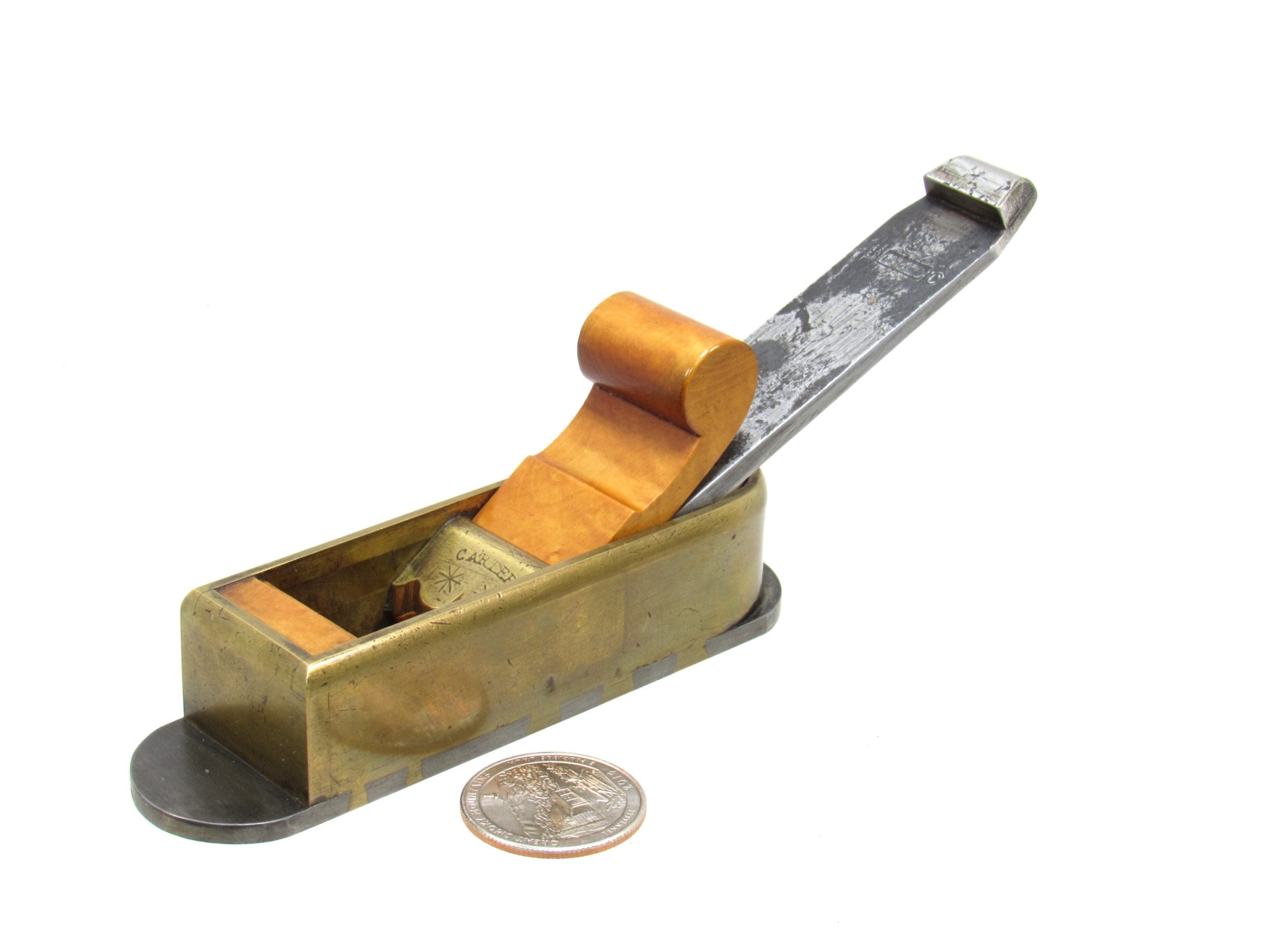 Amazing Brass & Steel Bill Carter Miniature Plane With Boxwood Infill ...