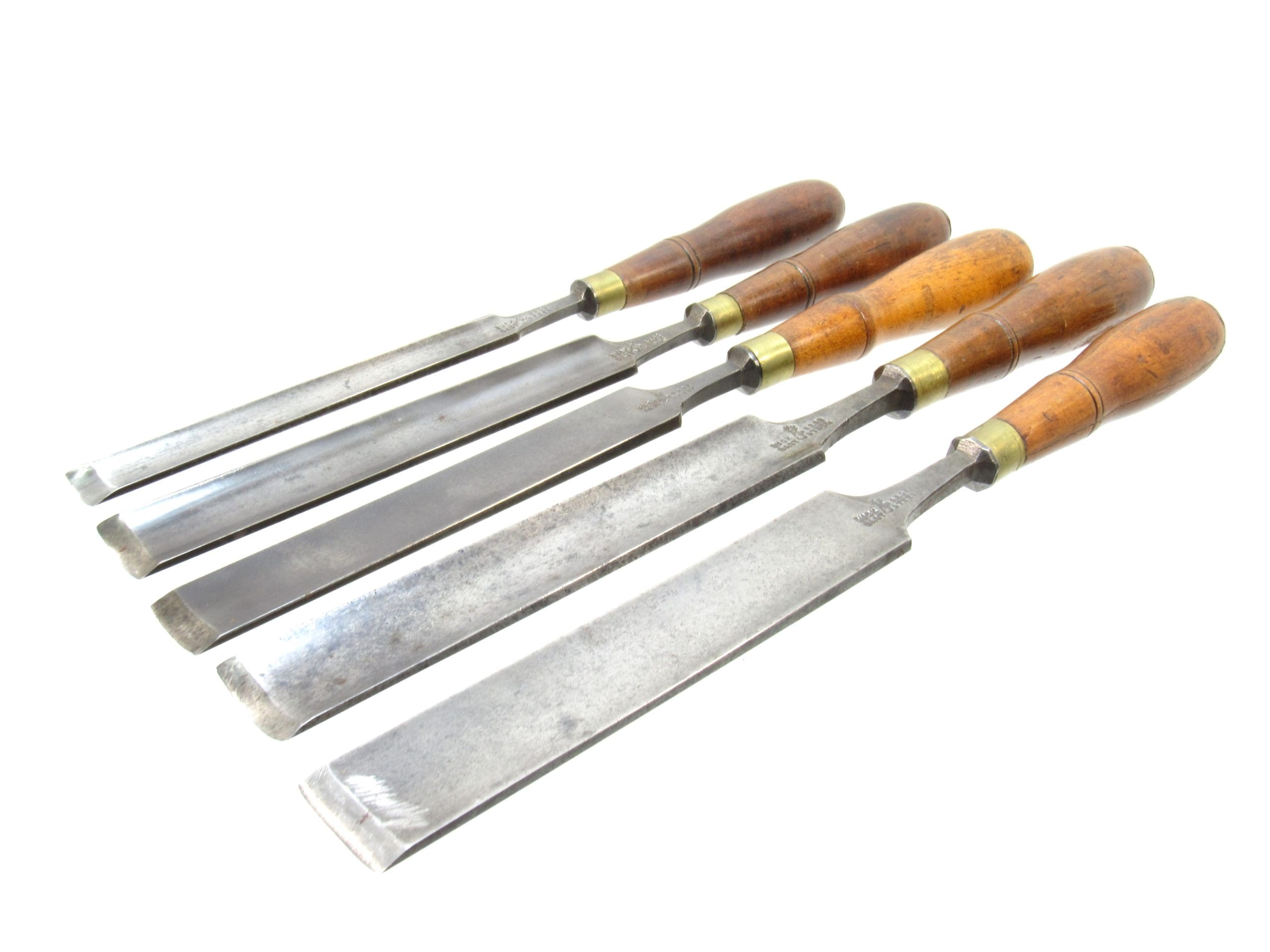 Great Set of 5 Buck Brothers Long Pattern Makers Gouge Chisels ...