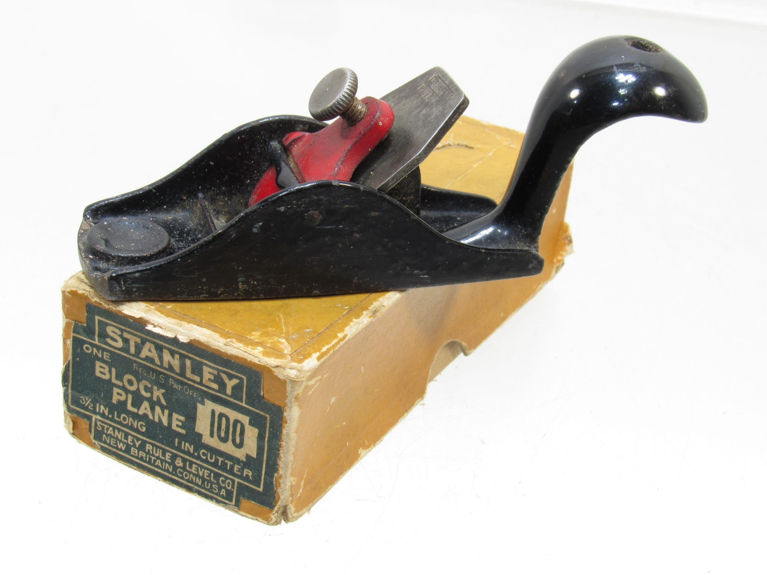Superb In Original Box Stanley # 100 Tail Handled Block Plane ...