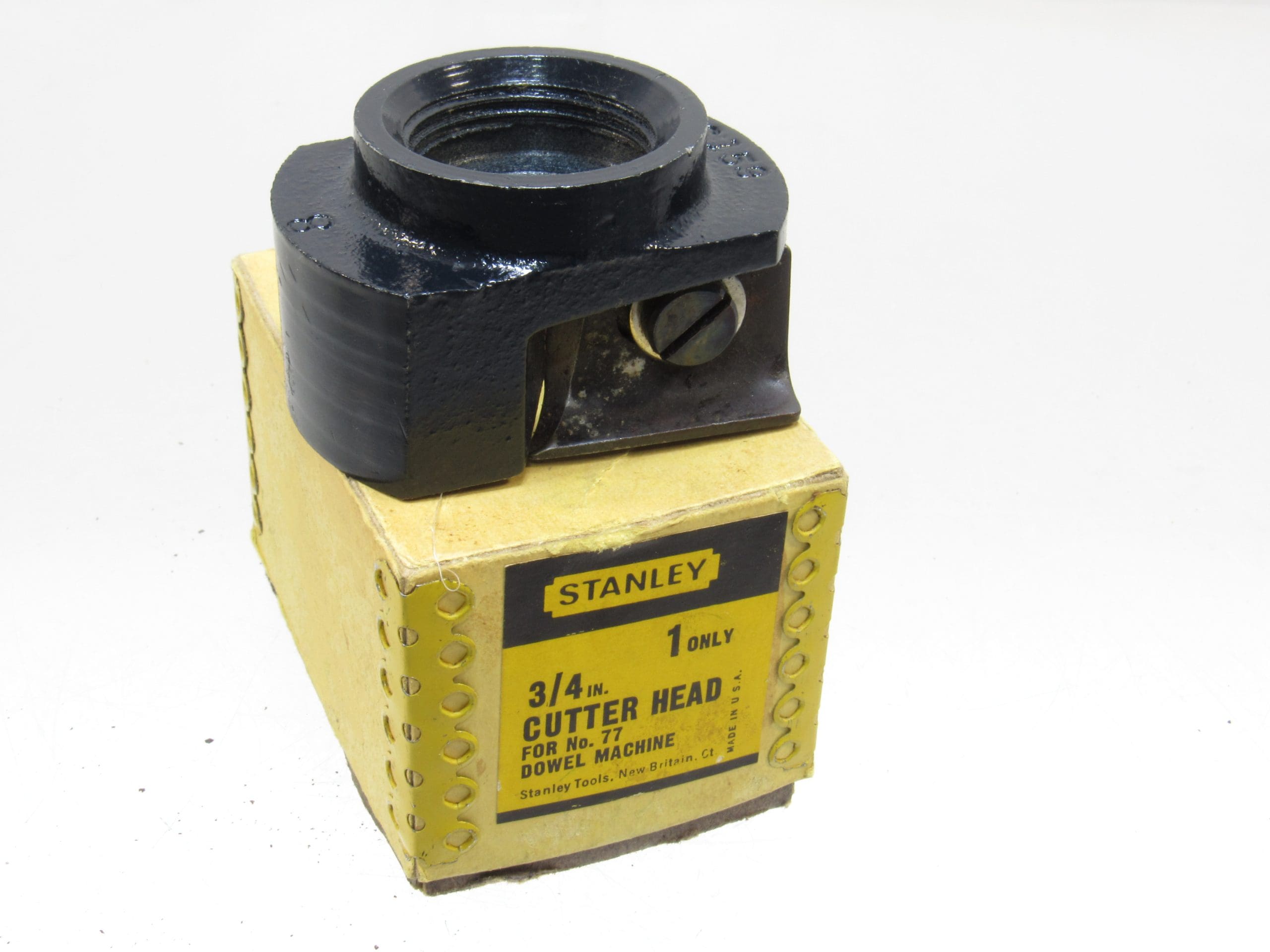Superb Stanley # 77 Dowel Machine 3/4" Cutter Head In Original Box ...