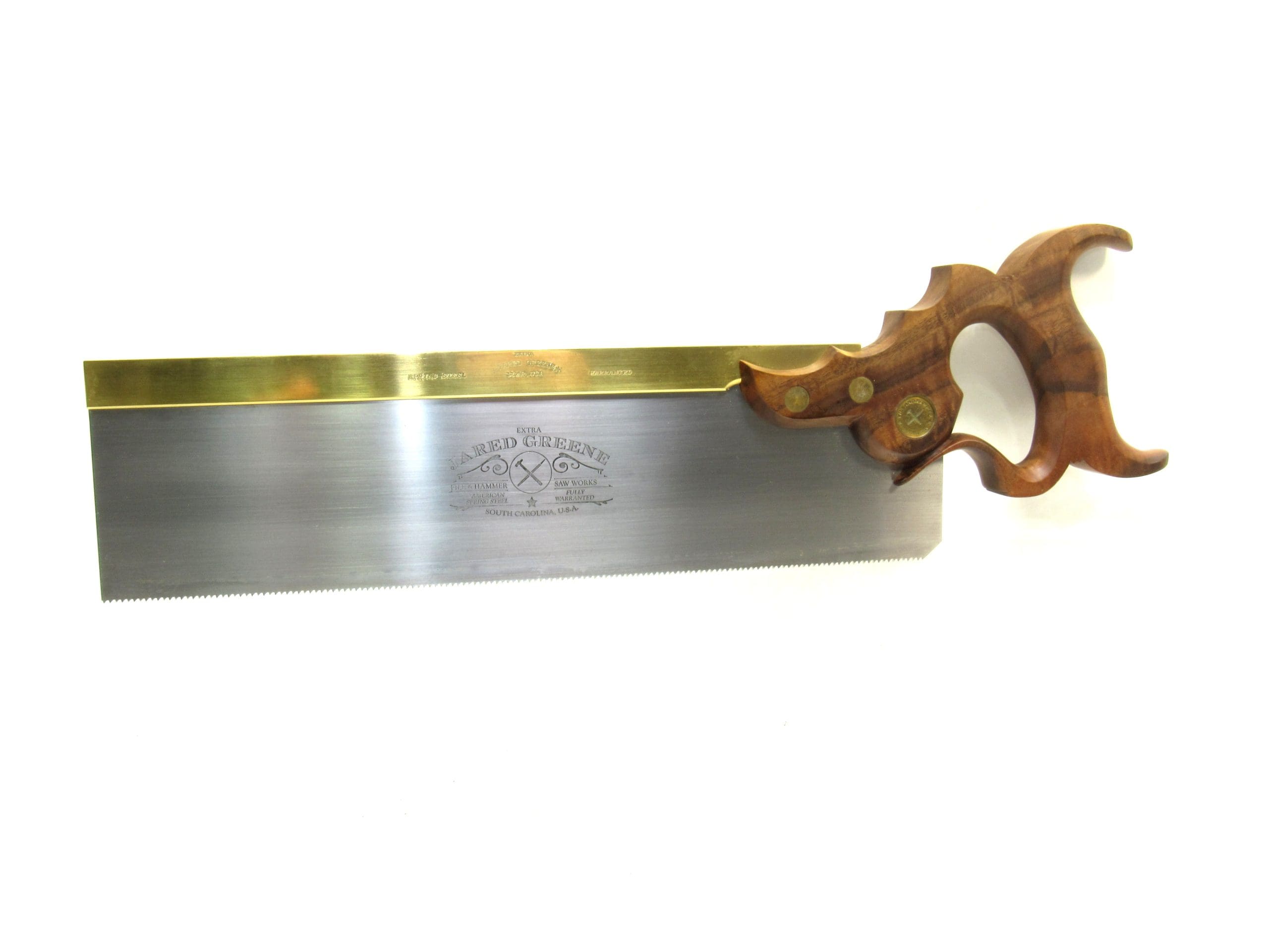 Phenomenal Jared Greene File & Hammer Saw Works Triple Cove 14" Sash ...