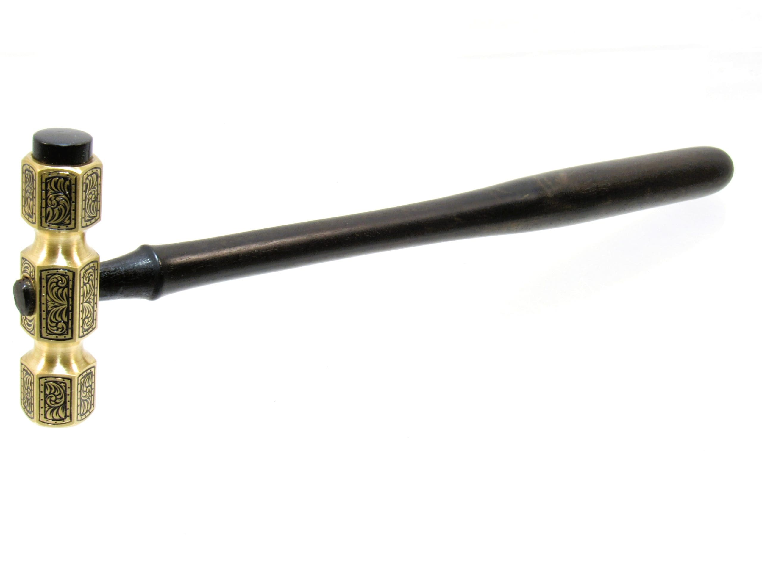 Amazing Highly Engraved Brass and Ebony Plane Adjusting Hammer By ...