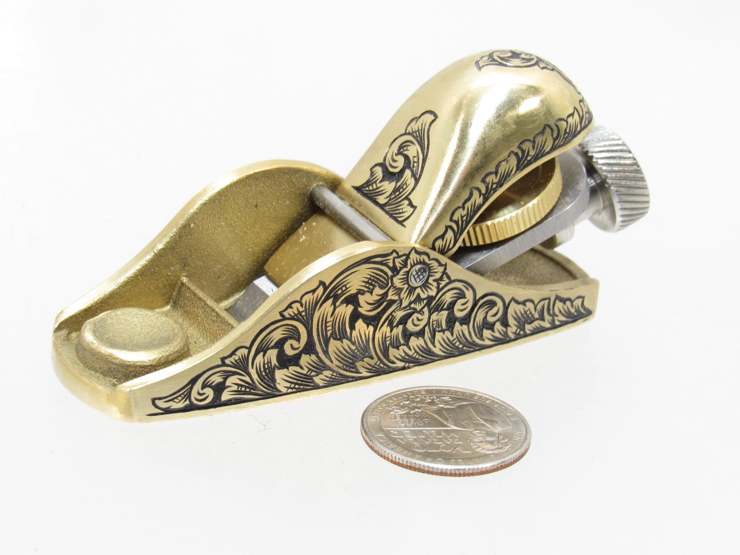 Amazing Highly Engraved Bronze Adjustable 101 Size Plane By MIKHAIL ...