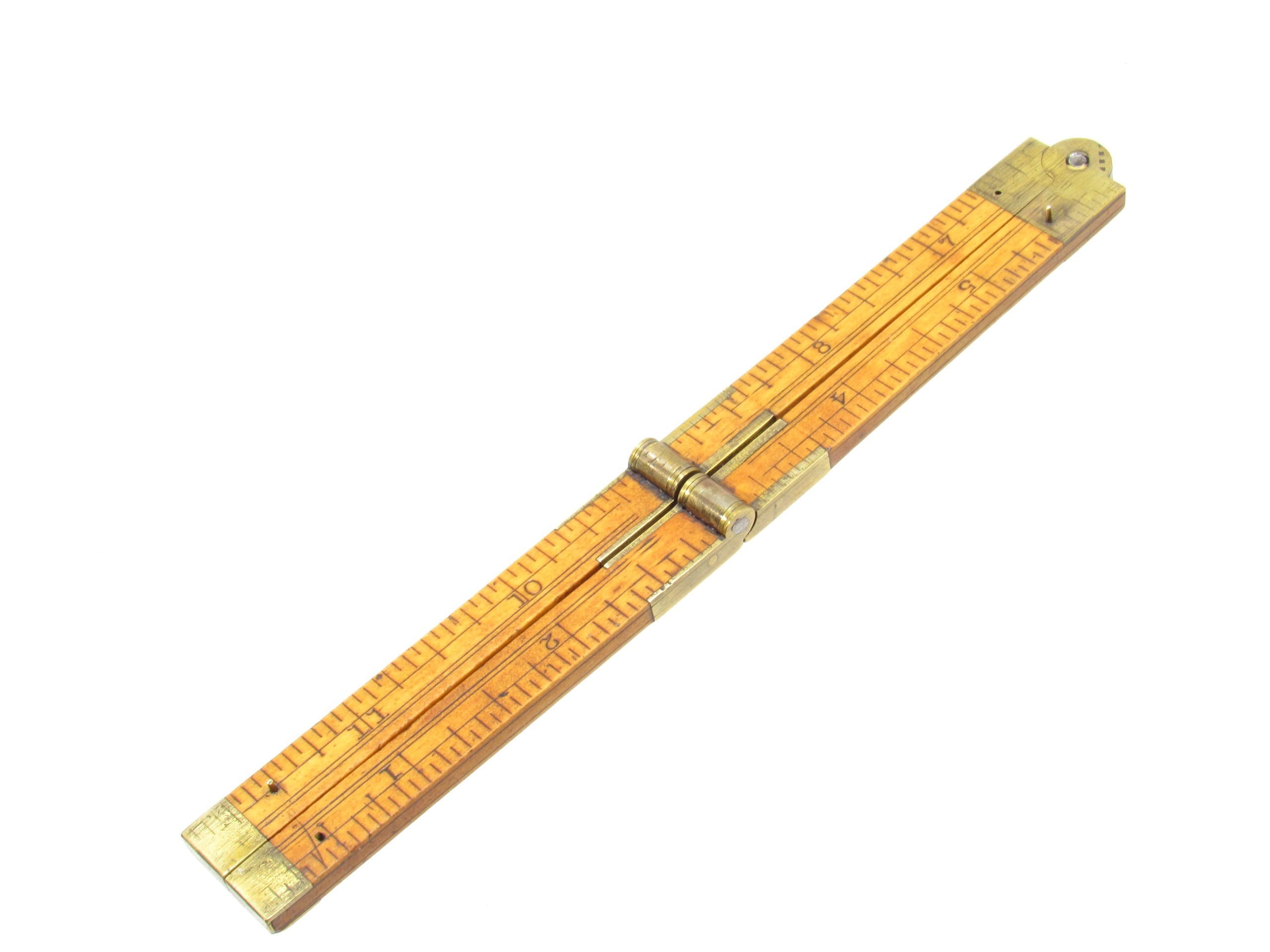 Nice Rare H Chapin # 3 1 Foot 4 Fold Folding Rule. - Michael Rouillard ...