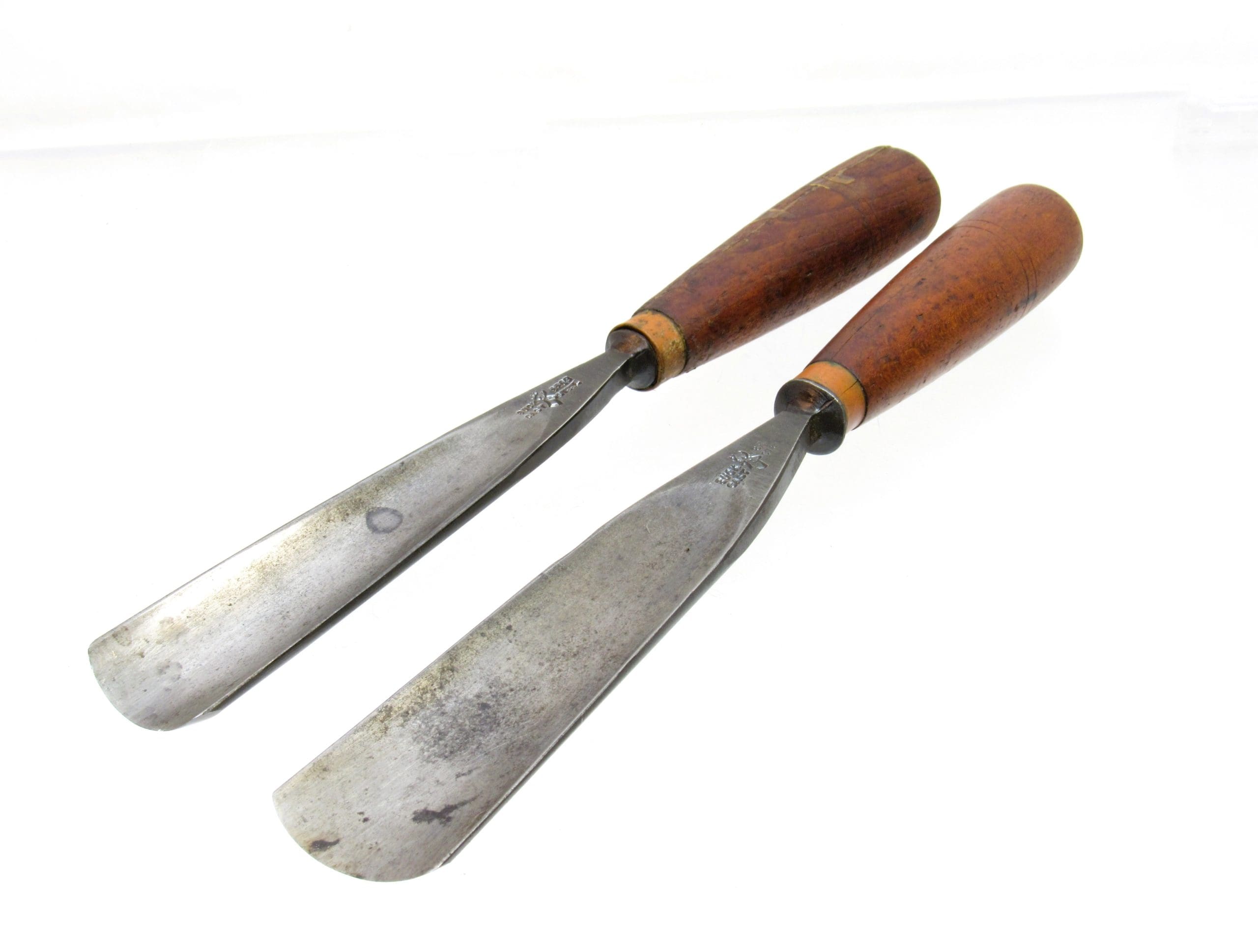 Pair of Large Size Buck Brothers Cast Steel Carving Chisels 1 1/2" # 9 ...