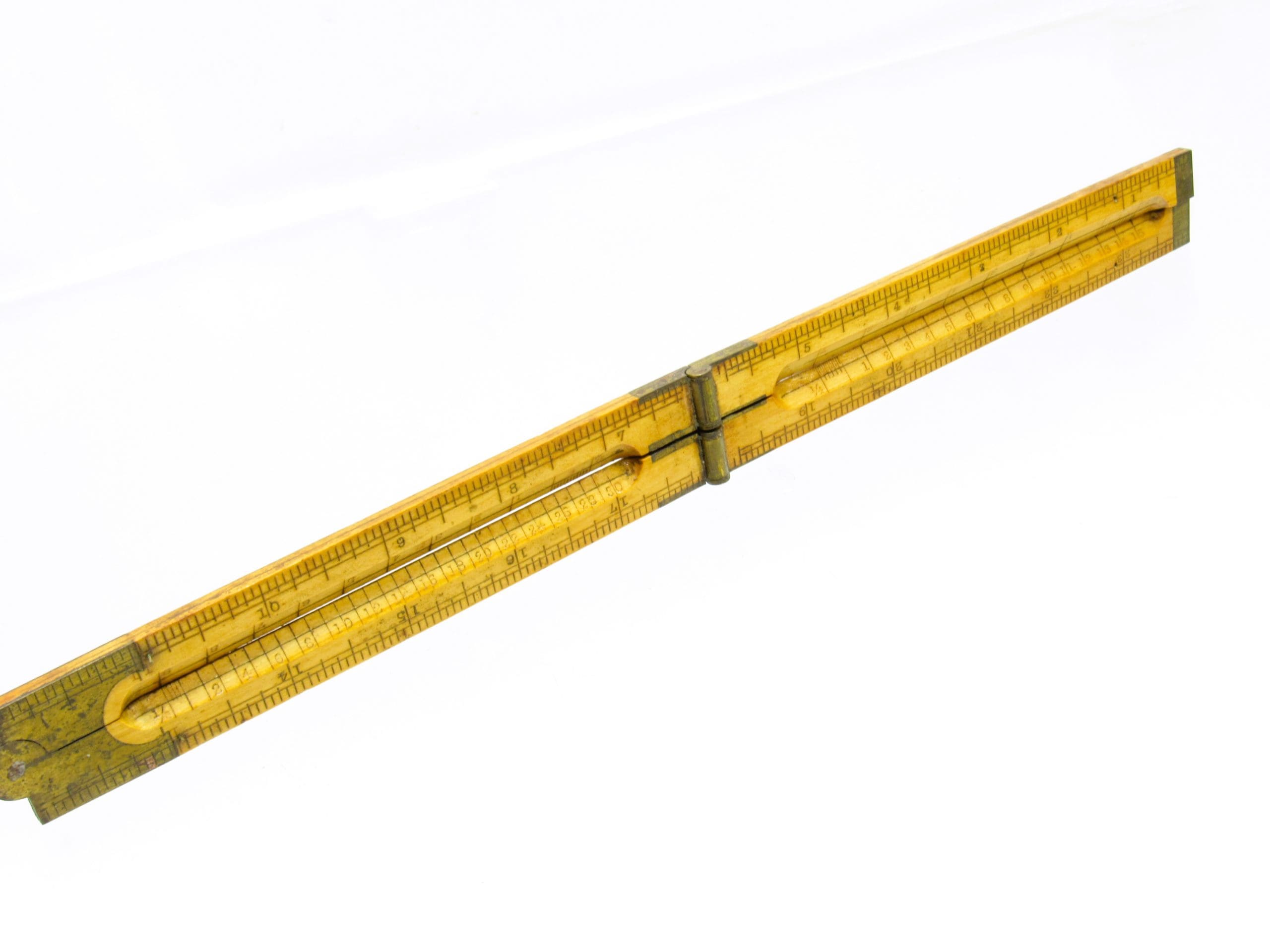 Superb Chapin & Stephens & Co 53 1/2 Boxwood & Brass Architect's 2 Foot ...