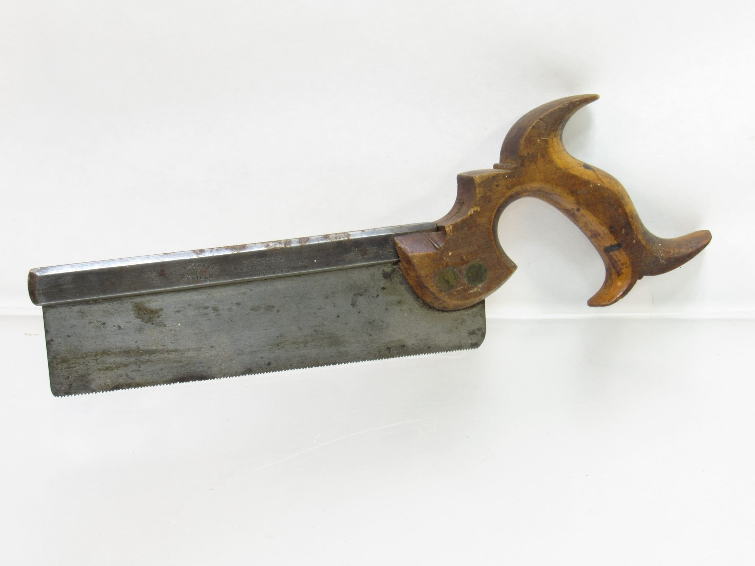 Great Early Groves & Sons Split Nut Back Saw 8" Plate Awesome Handle ...