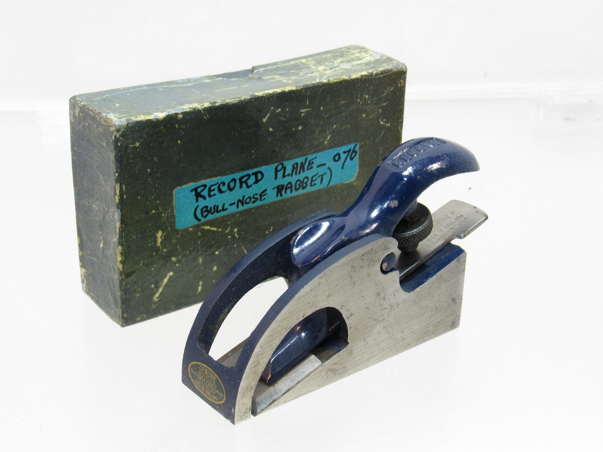Superb In Original Box Record # 076 Bull Nose Rabbet Plane - Michael ...