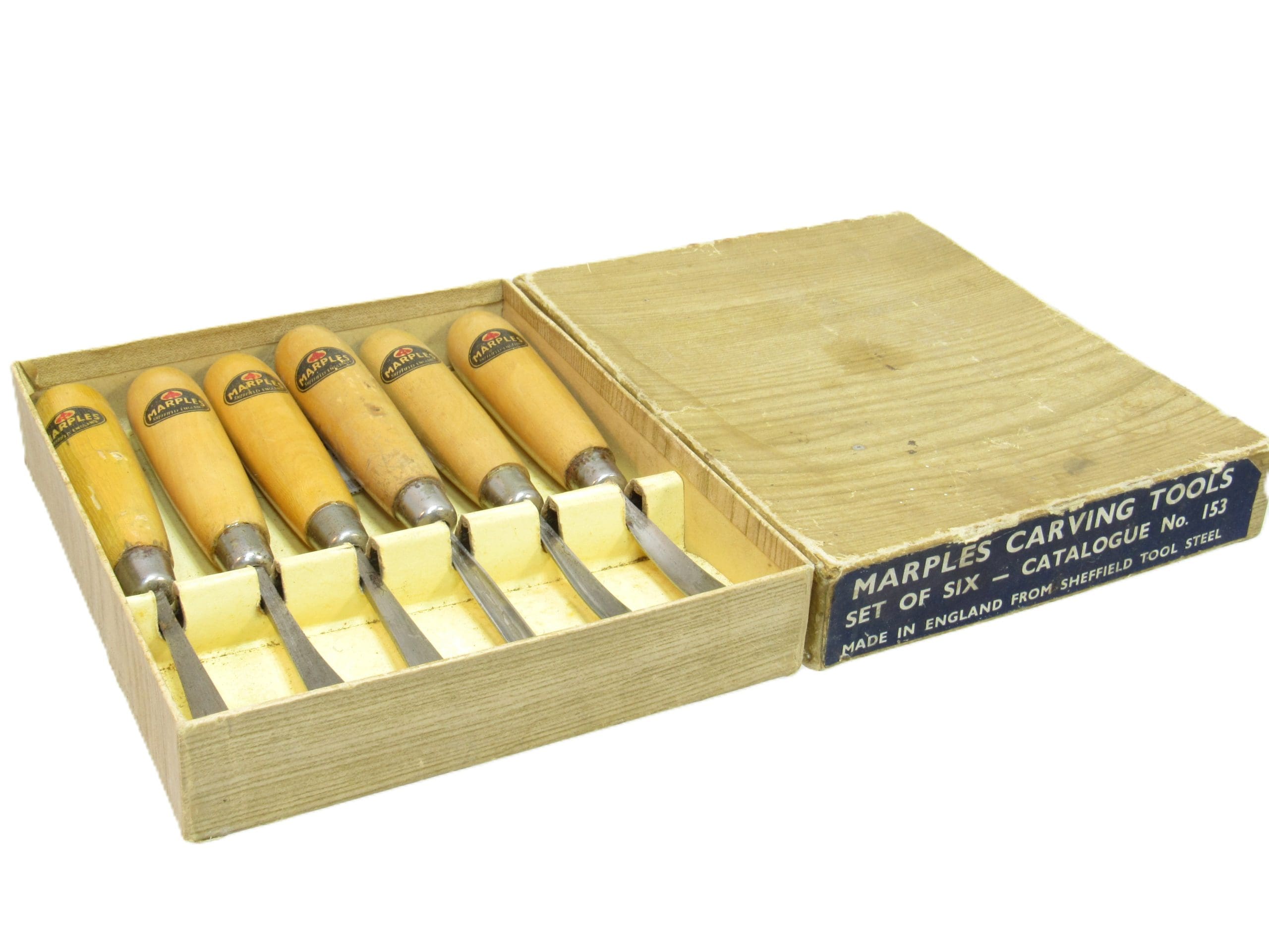 Fine Marples Wood Carving Chisel Set # 153 In Original Box - Michael ...