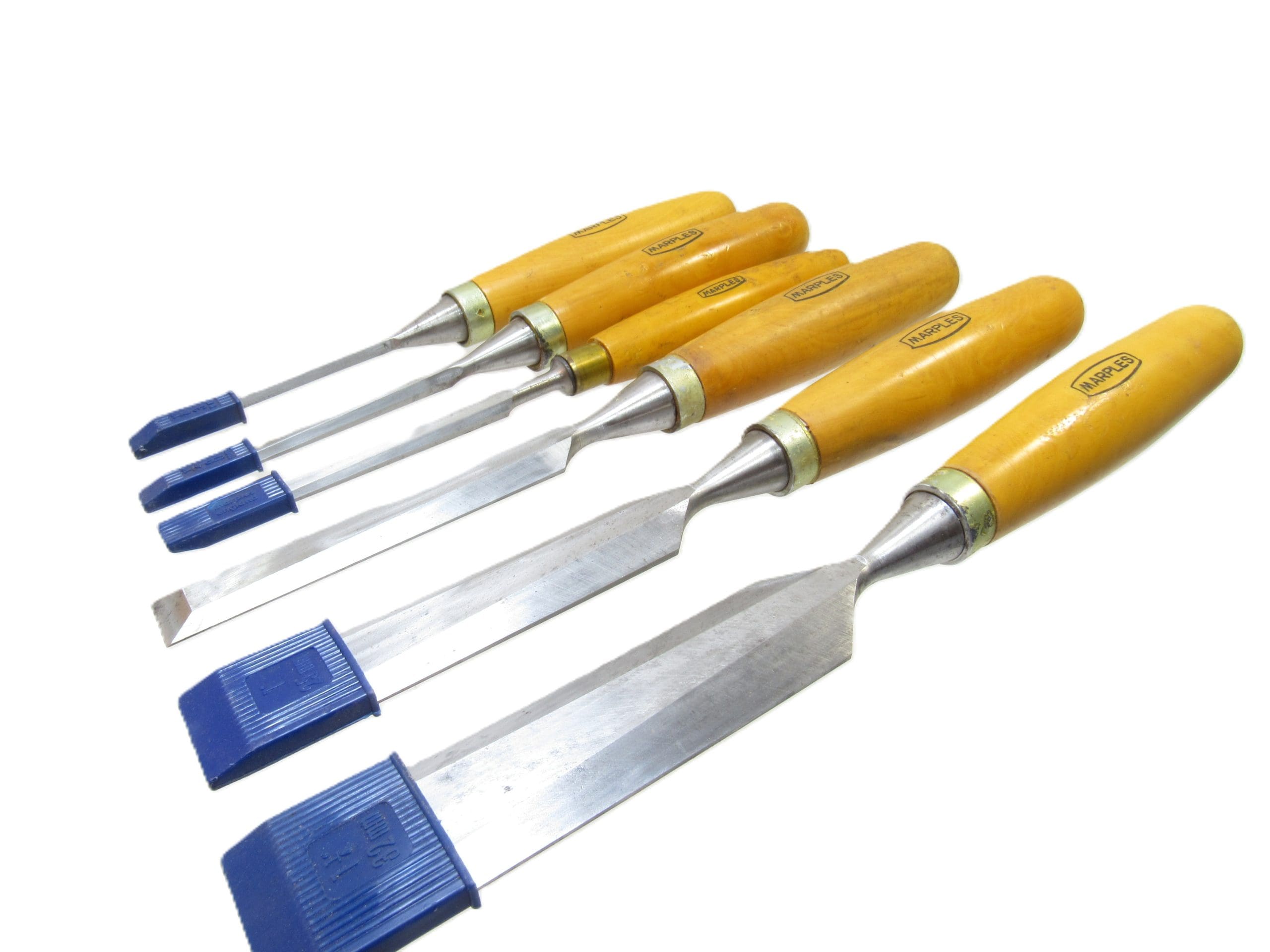 Great Graduated Set of 6 Marples Chisels With Solid Boxwood Handles 1 1 ...