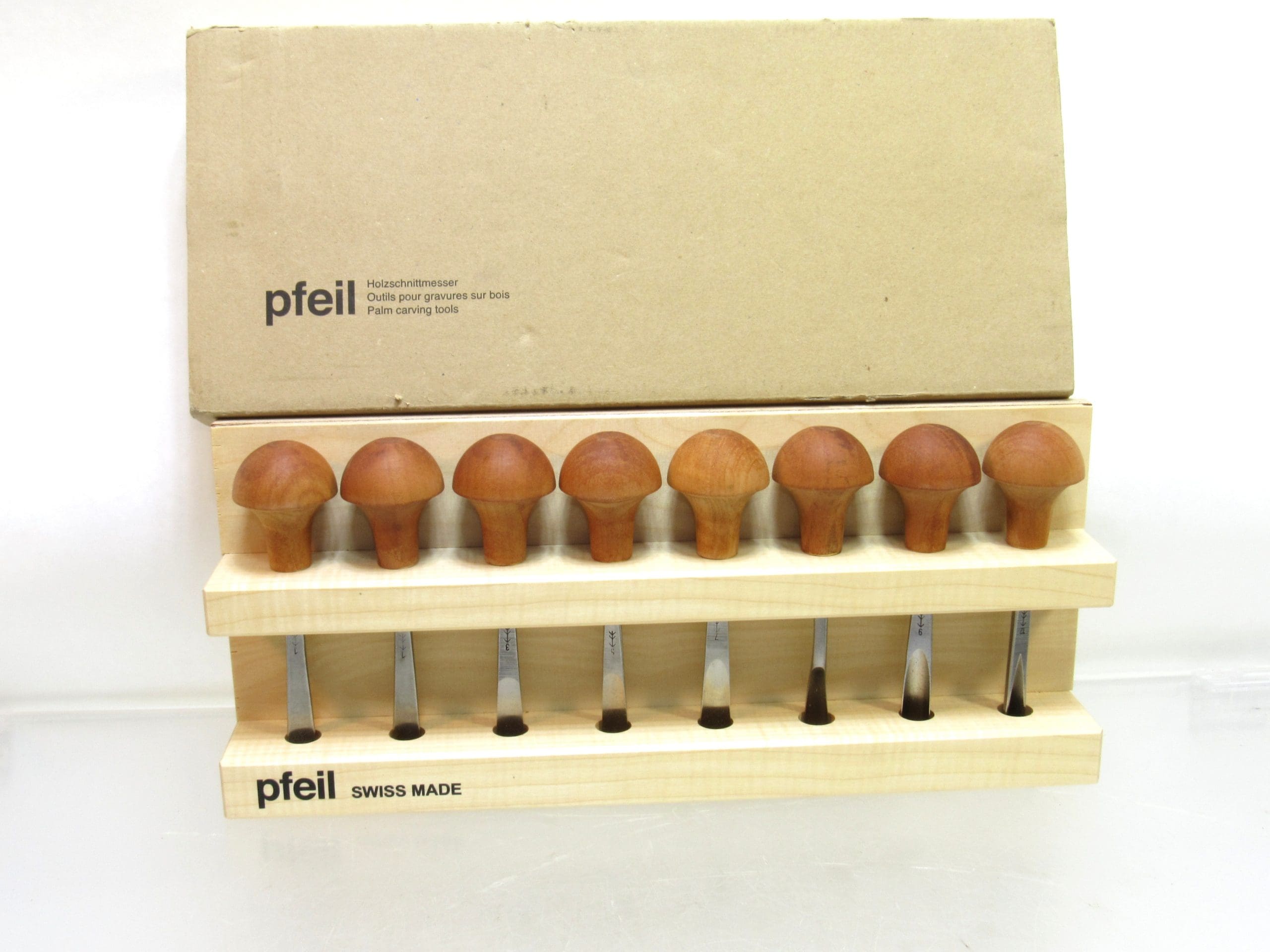 New Unused Pfeil Swiss Made 8 Piece Carving Chisel Set - Michael ...