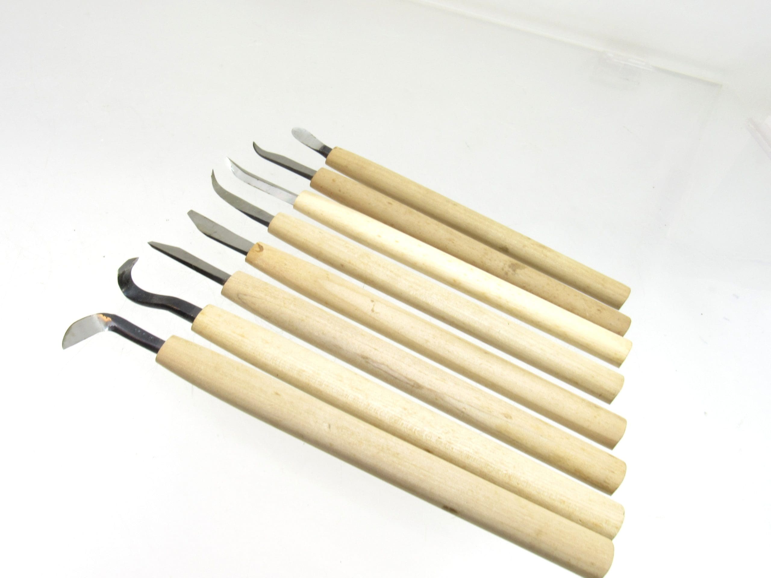 Superb Set Of 8 Japanese Chip Carving Tools / Chisels - Michael ...