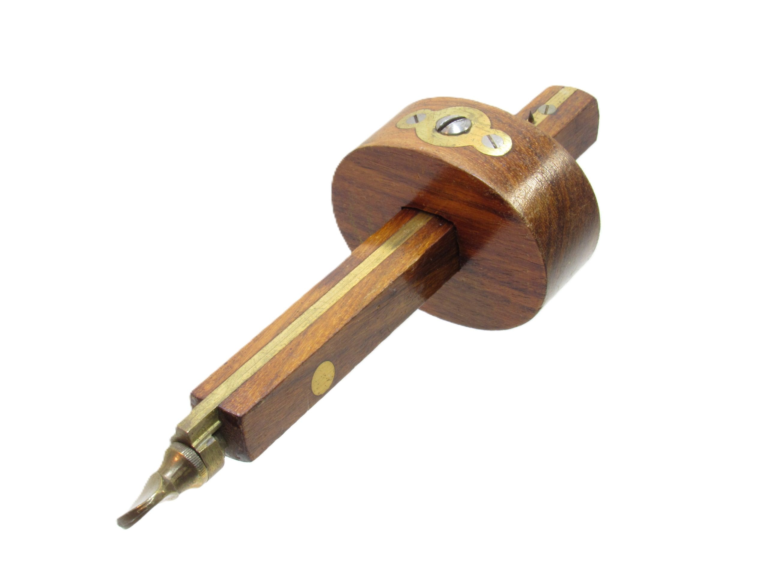 Superb Brass & Rosewood Oval Head Adjustable Marking / Mortise Gauge ...