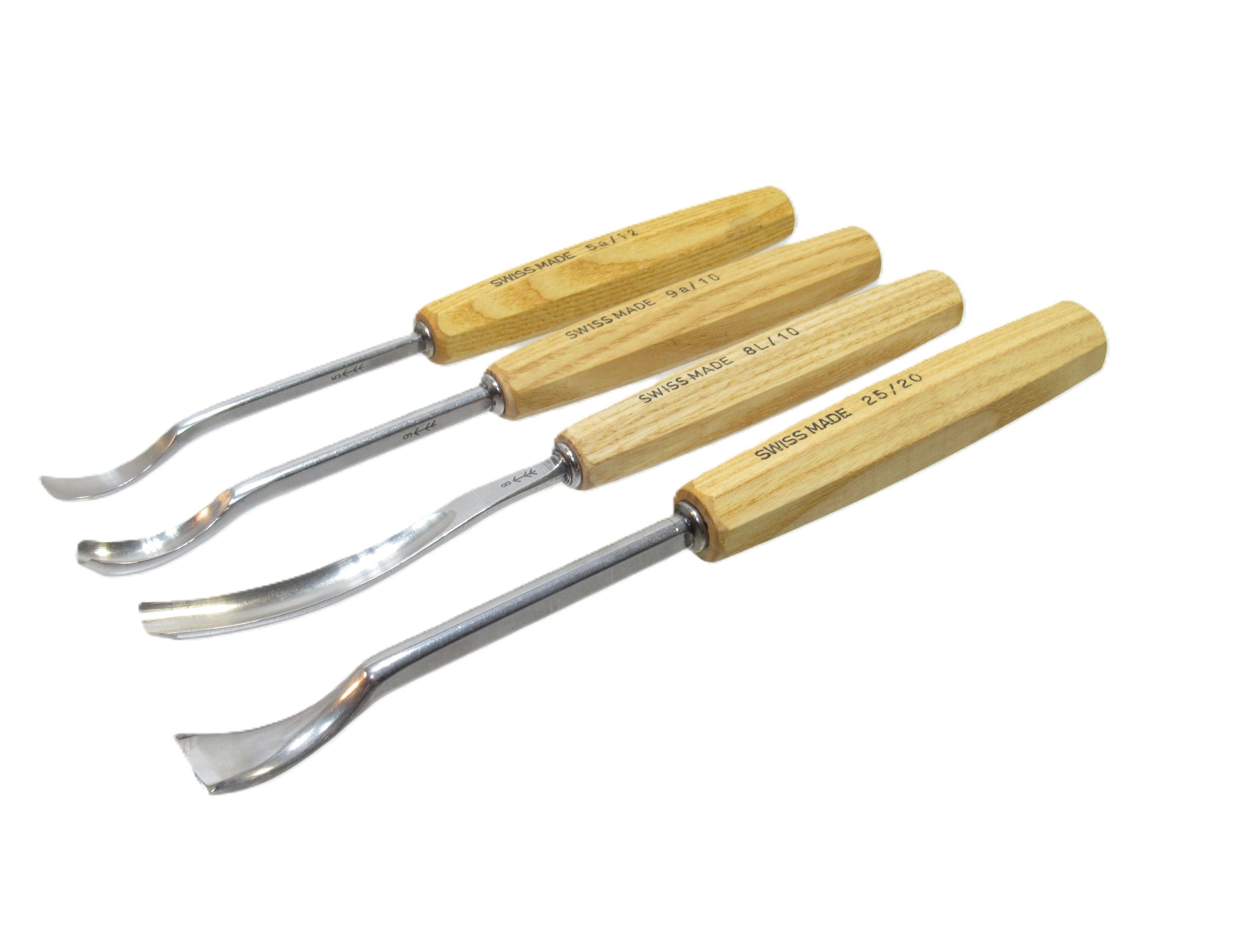 Premium Set of 4 Specialty Swiss Made Carving Chisels 9a/10 , 25/20 ...