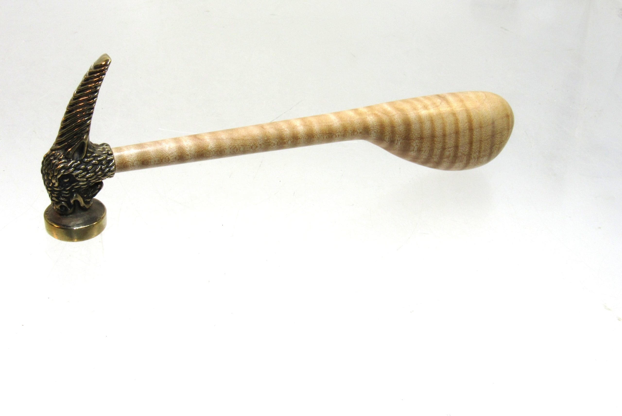 A Show Piece John Heinz Goat Head Hammer With Highly Figured Handle ...