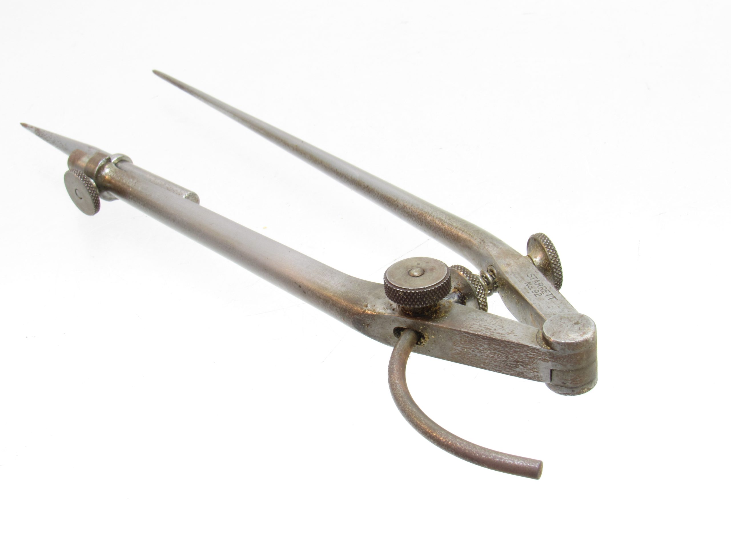 Fine Pair Of Starrett No 92 - 9" Long Carpenters Dividers With ...
