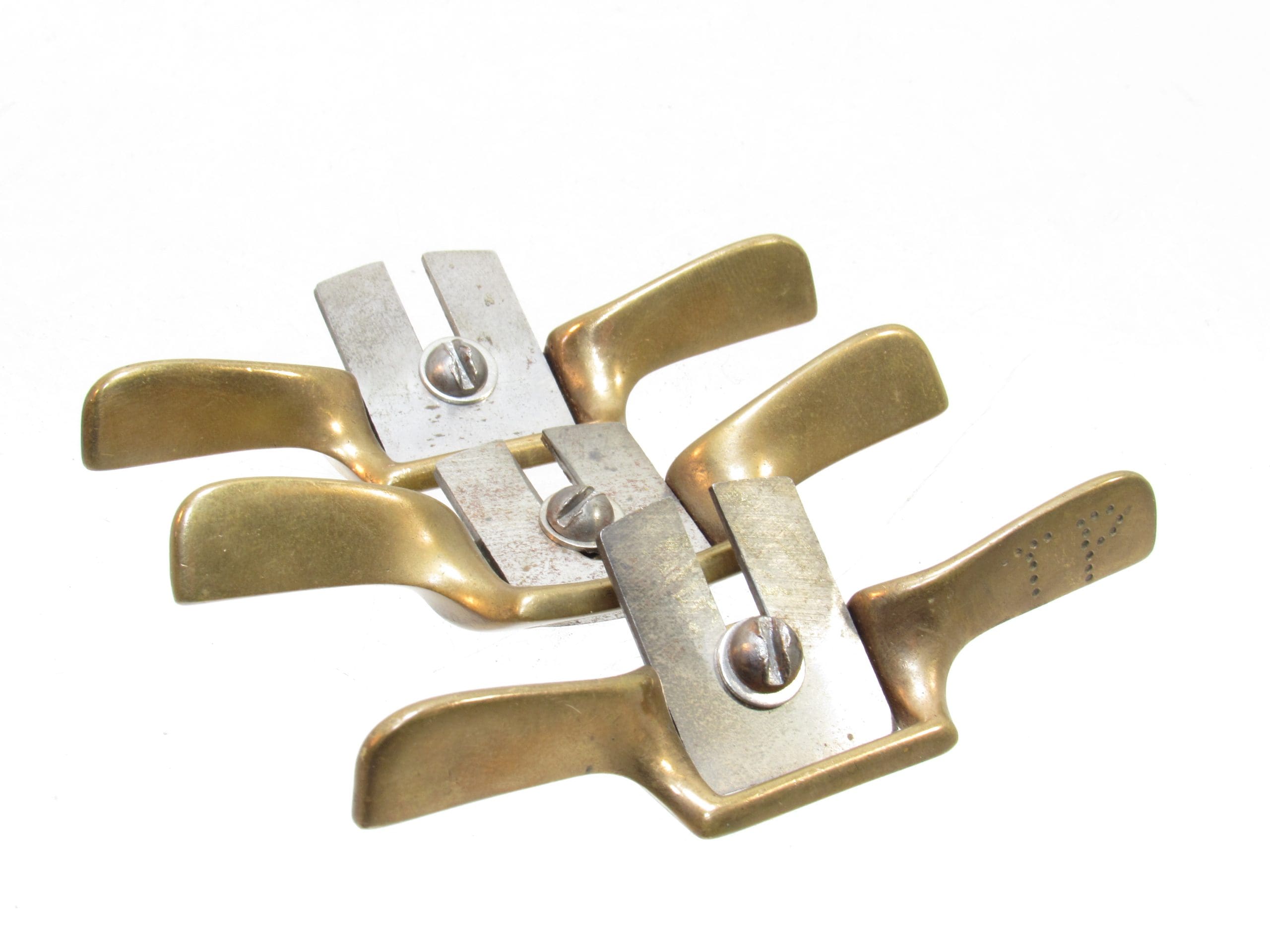 Set Of 3 Miniature Brass Instrument Makers Spokeshaves - Michael ...