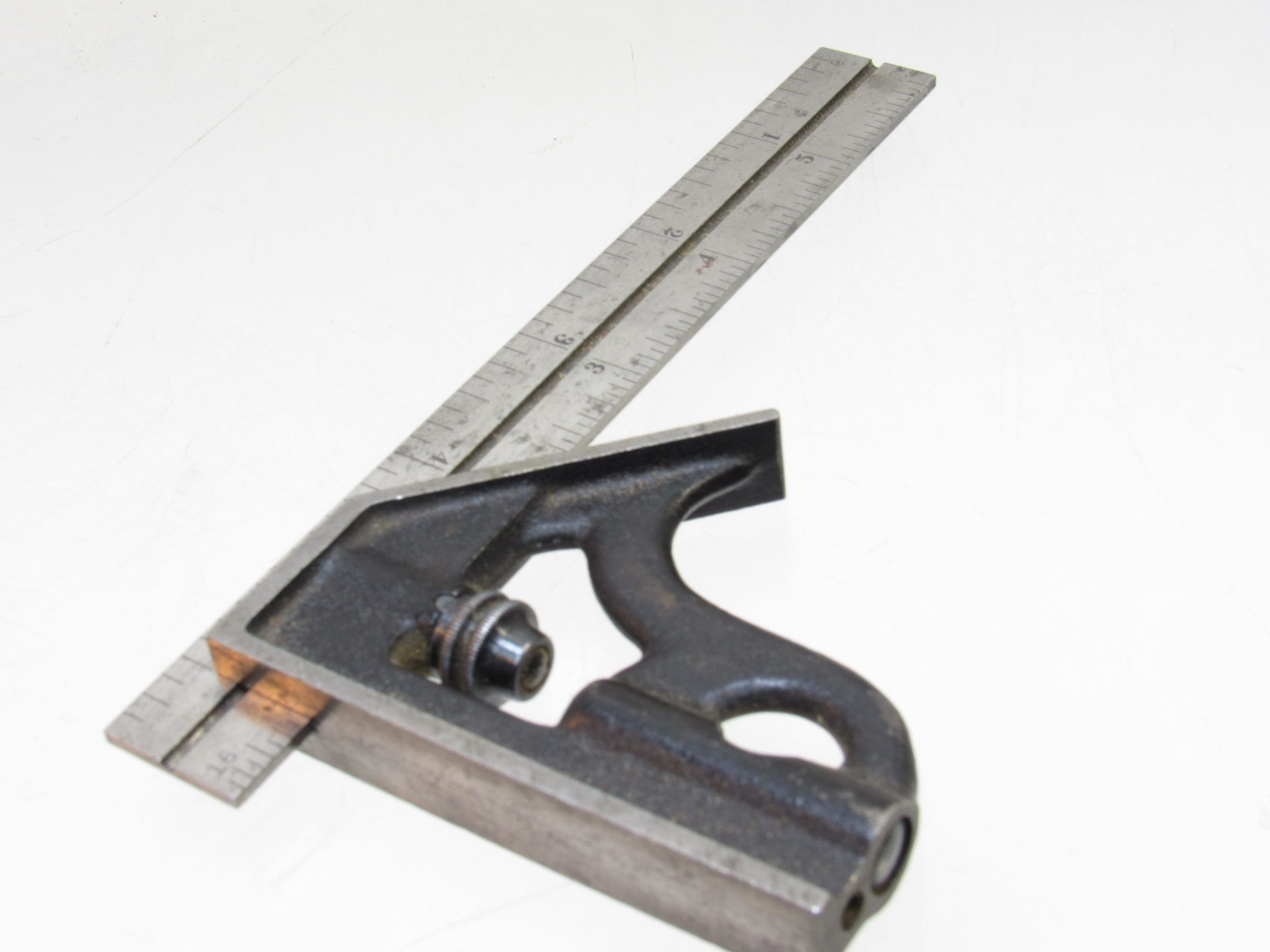 Superb L S Starrett Athol Mass 6" Machinist Combination Square ...