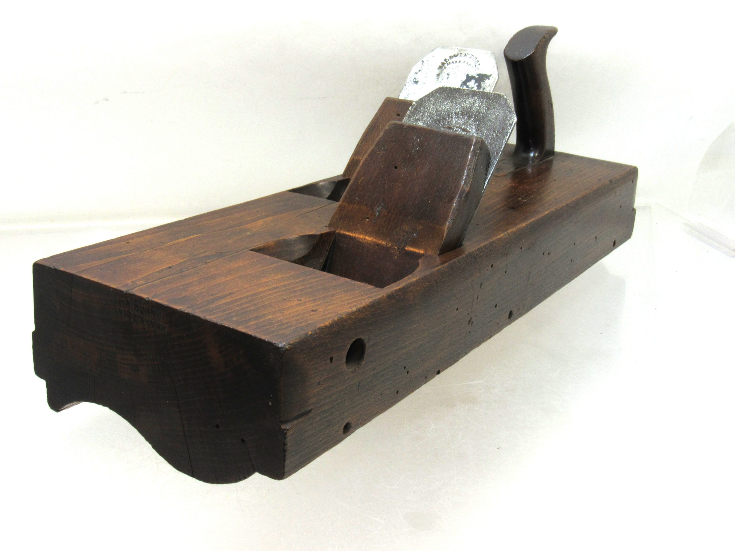 Massive Double Iron 5 7/8" Wide Crown Molding Plane Marked W H Pond New ...